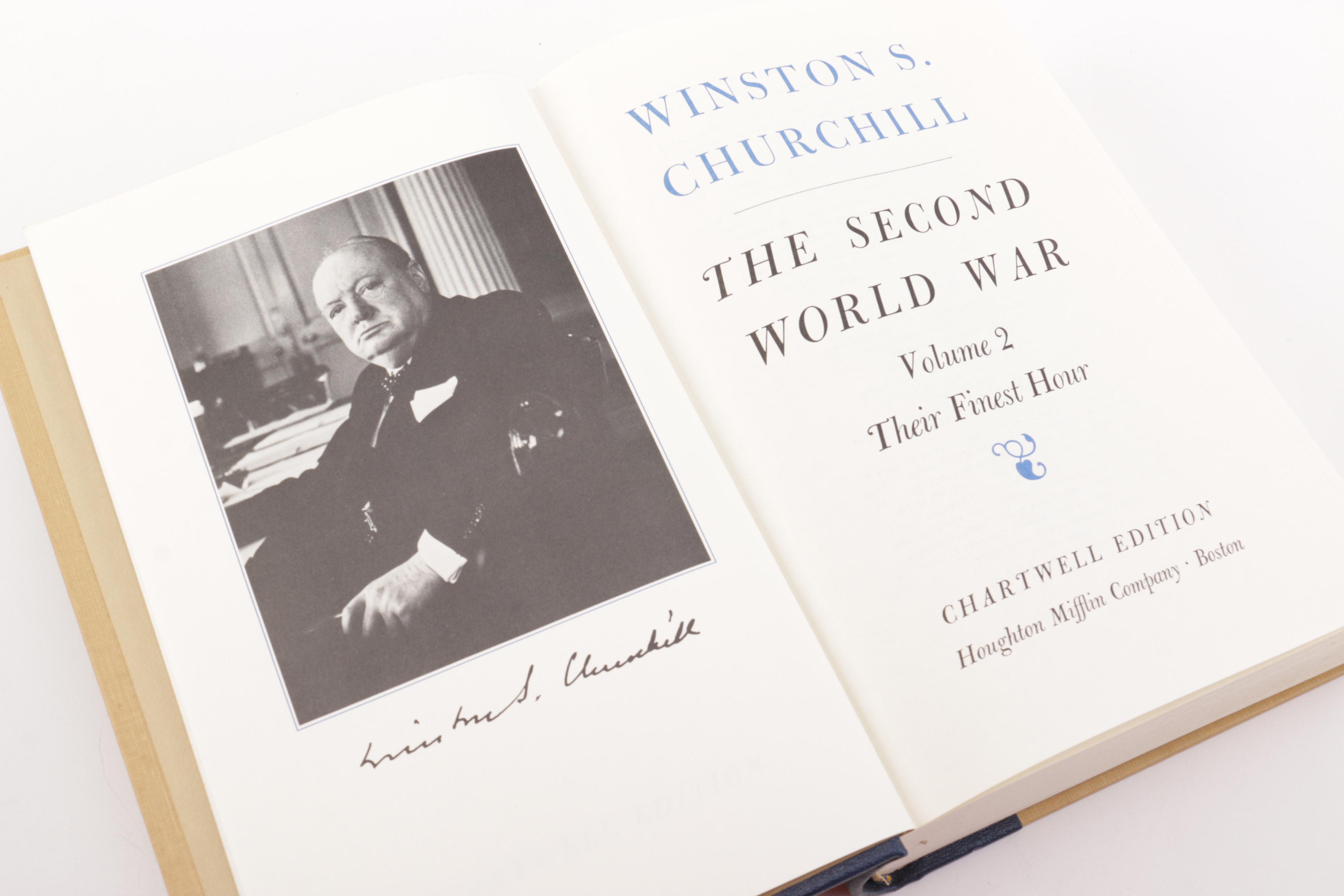 1983 Chartwell Edition "The Second World War" by Winston S. Churchill ...
