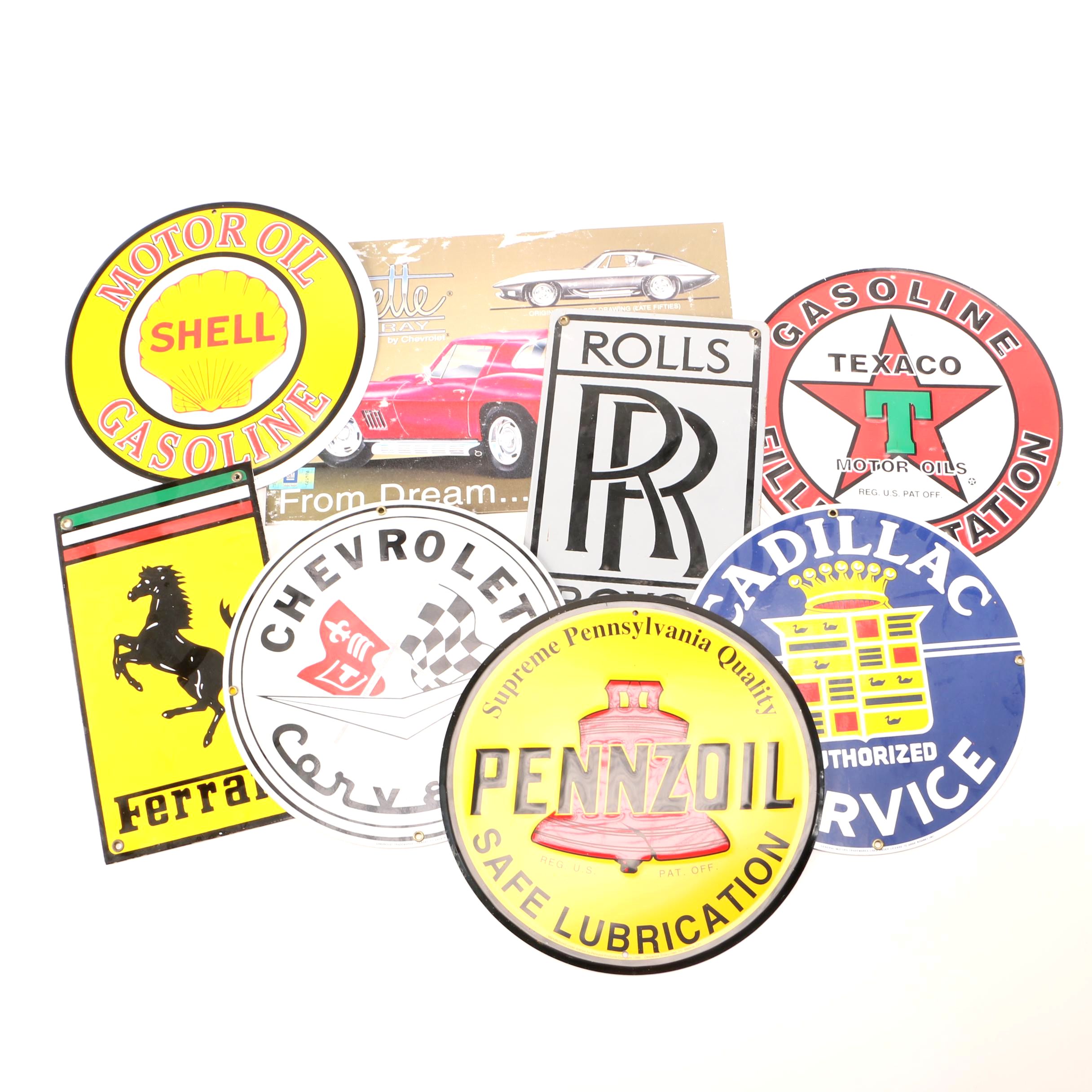 Metal Automobile Advertising Signs | EBTH