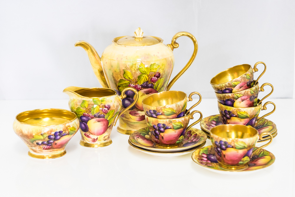 Aynsley Orchard Gold Tea Set | EBTH