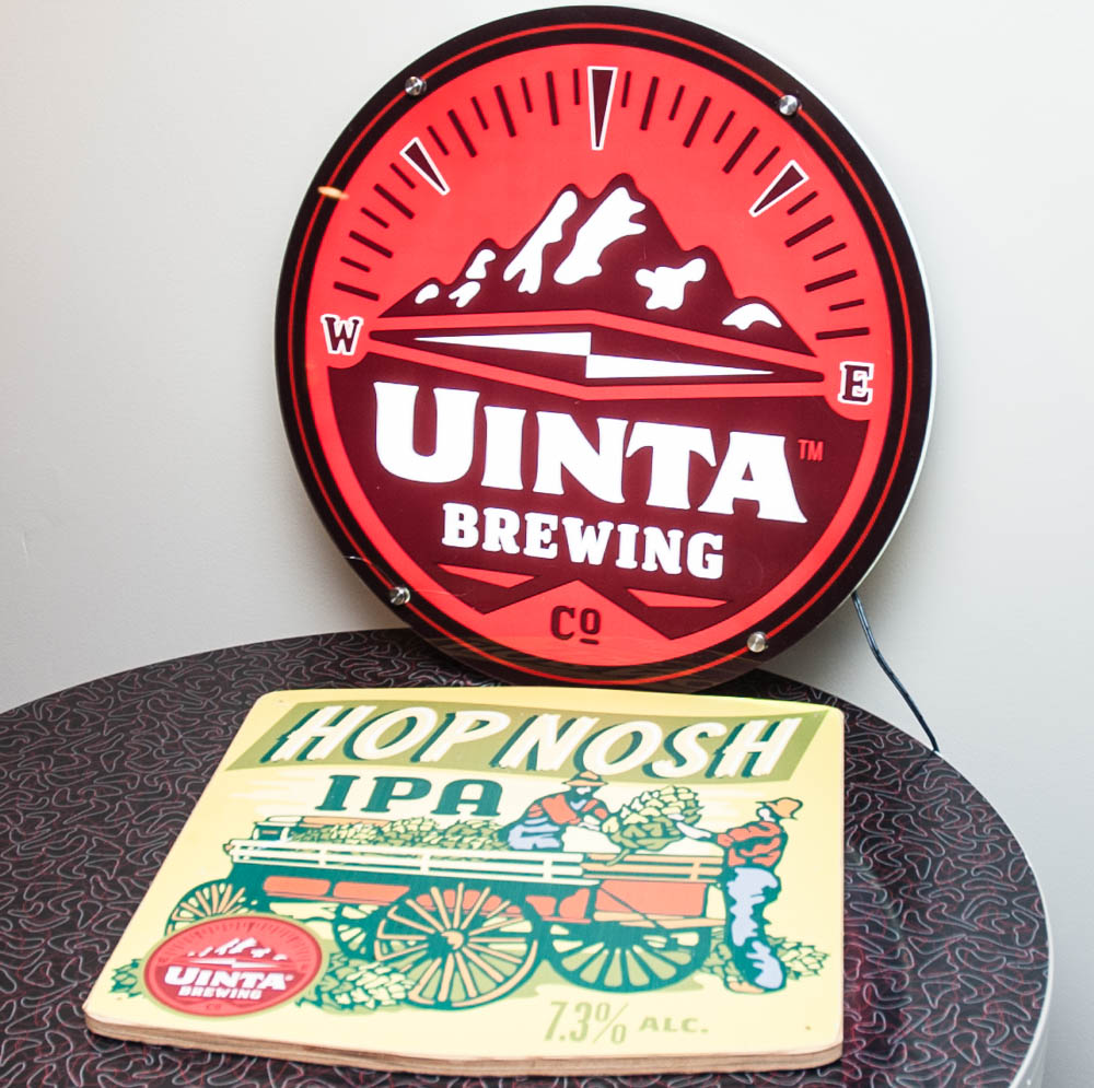 Uinta Lighted and Wood Wall Brewery Signs | EBTH