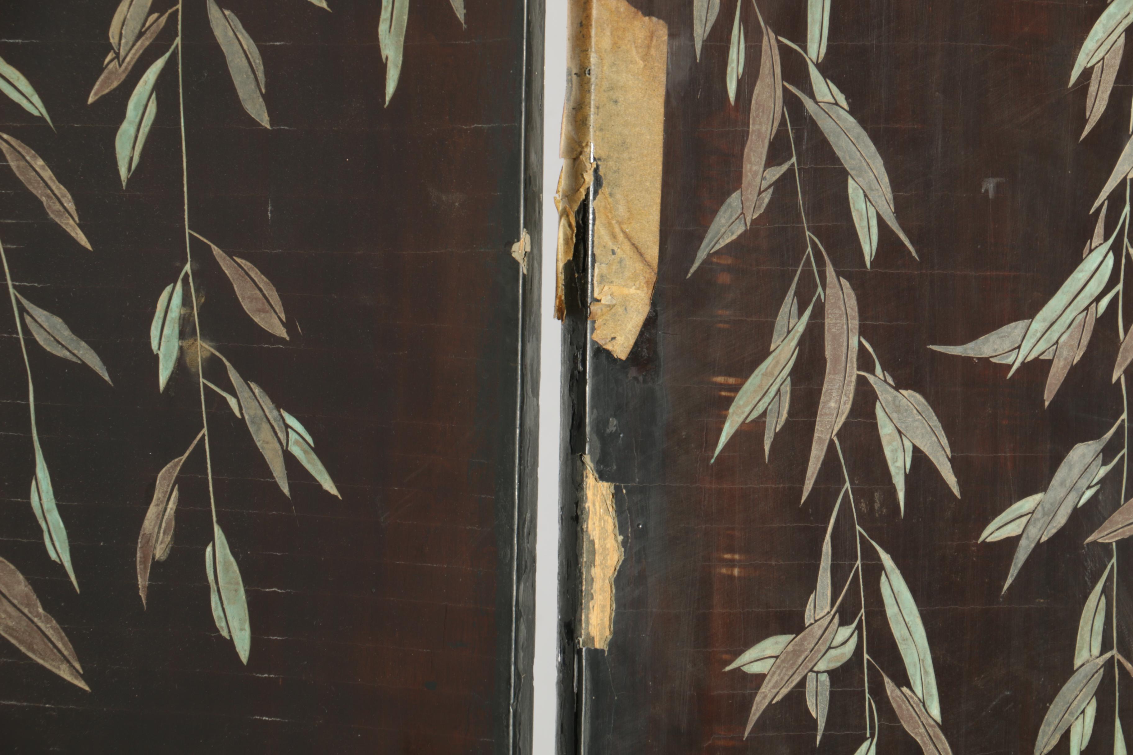 Asian Style Room Divider with Painted Embellishments | Everything But ...