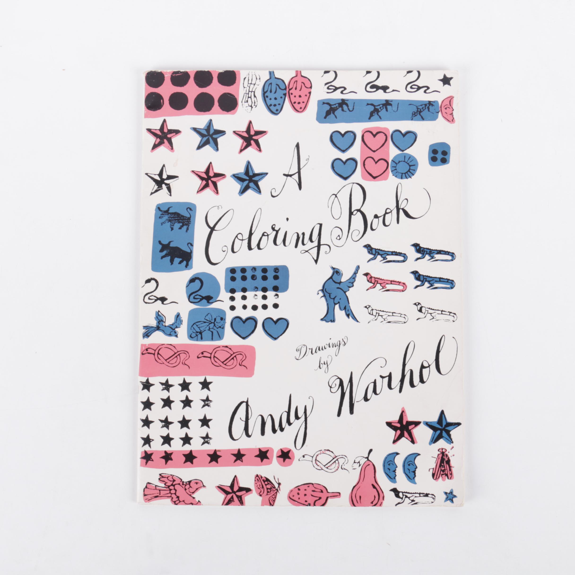 First Edition 1990 "A Coloring Book" Drawings by Andy Warhol ...