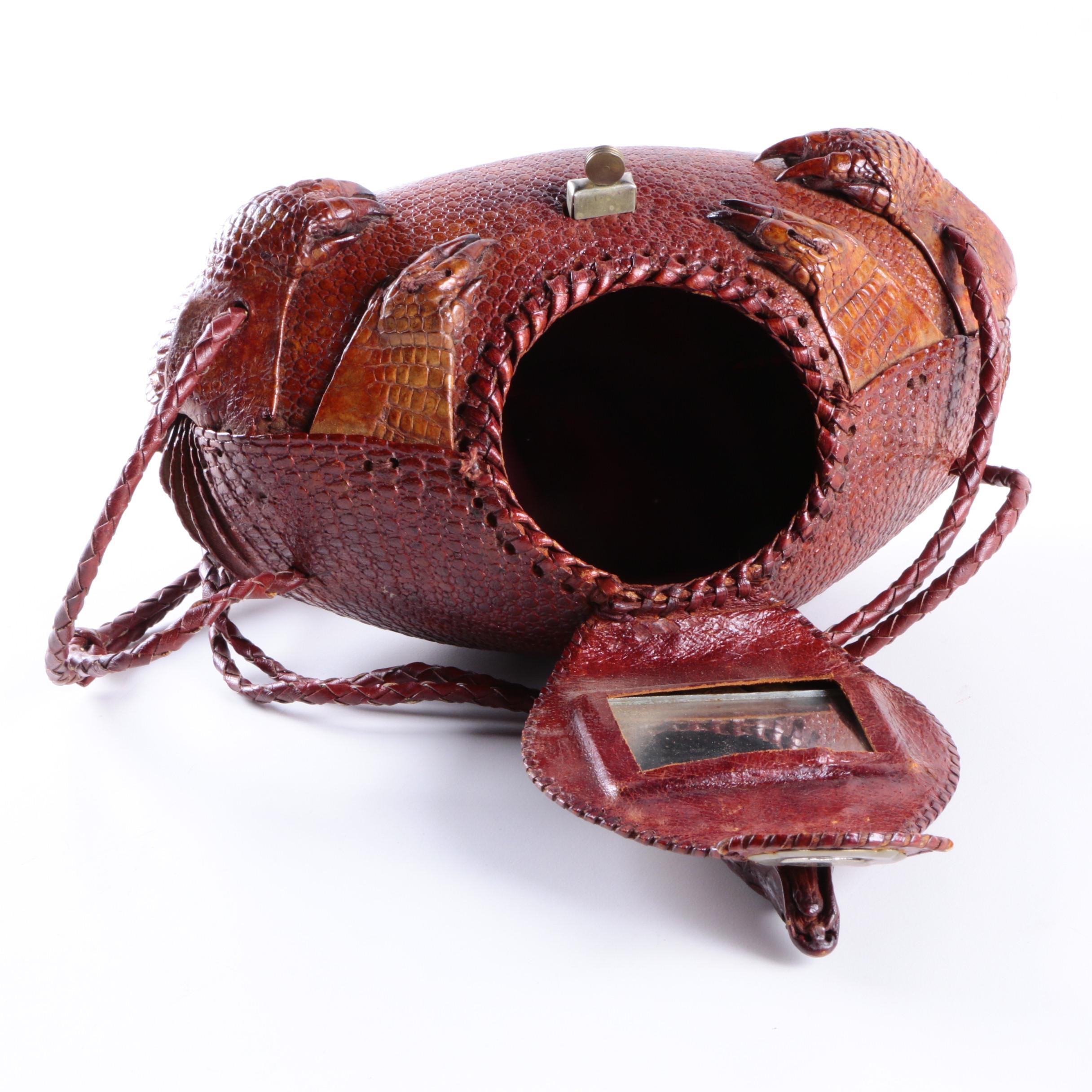 Vintage Armadillo Leather Handbag | Everything But The House