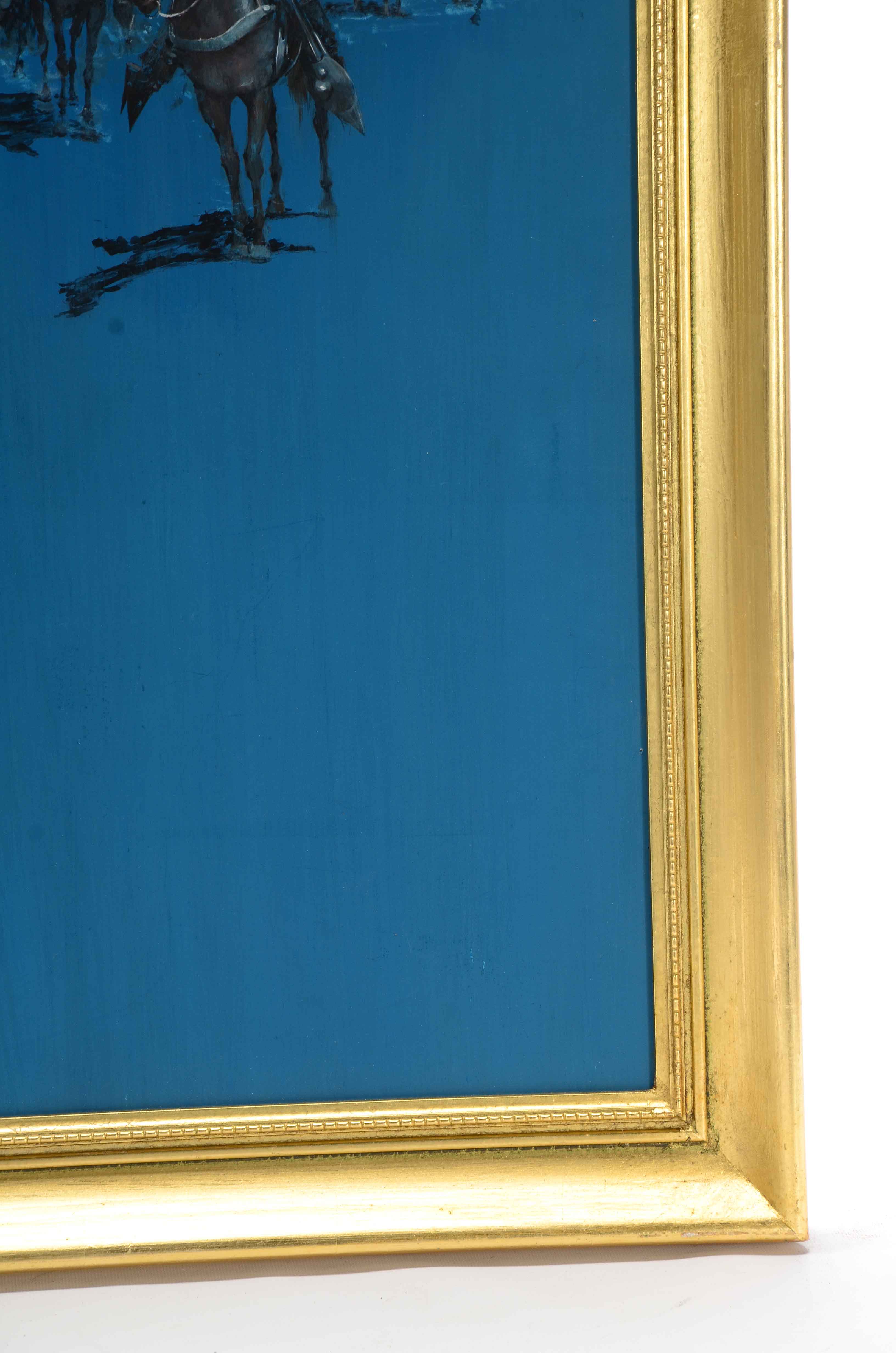 Louis Marchetti Book Cover Painting for "Trumpets in the Dawn" | EBTH