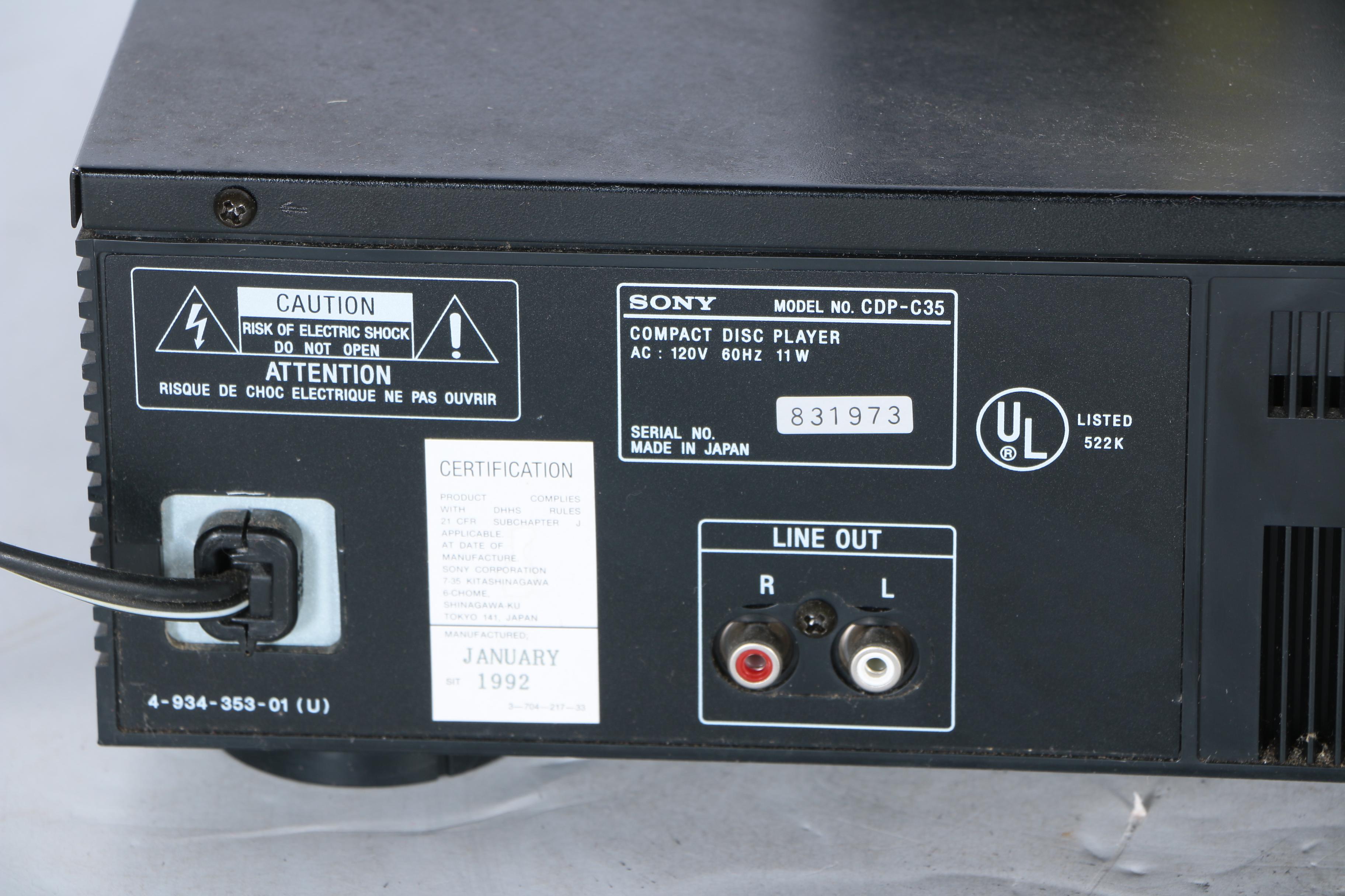 TDK CD-RW Drive and Sony CD Player | EBTH