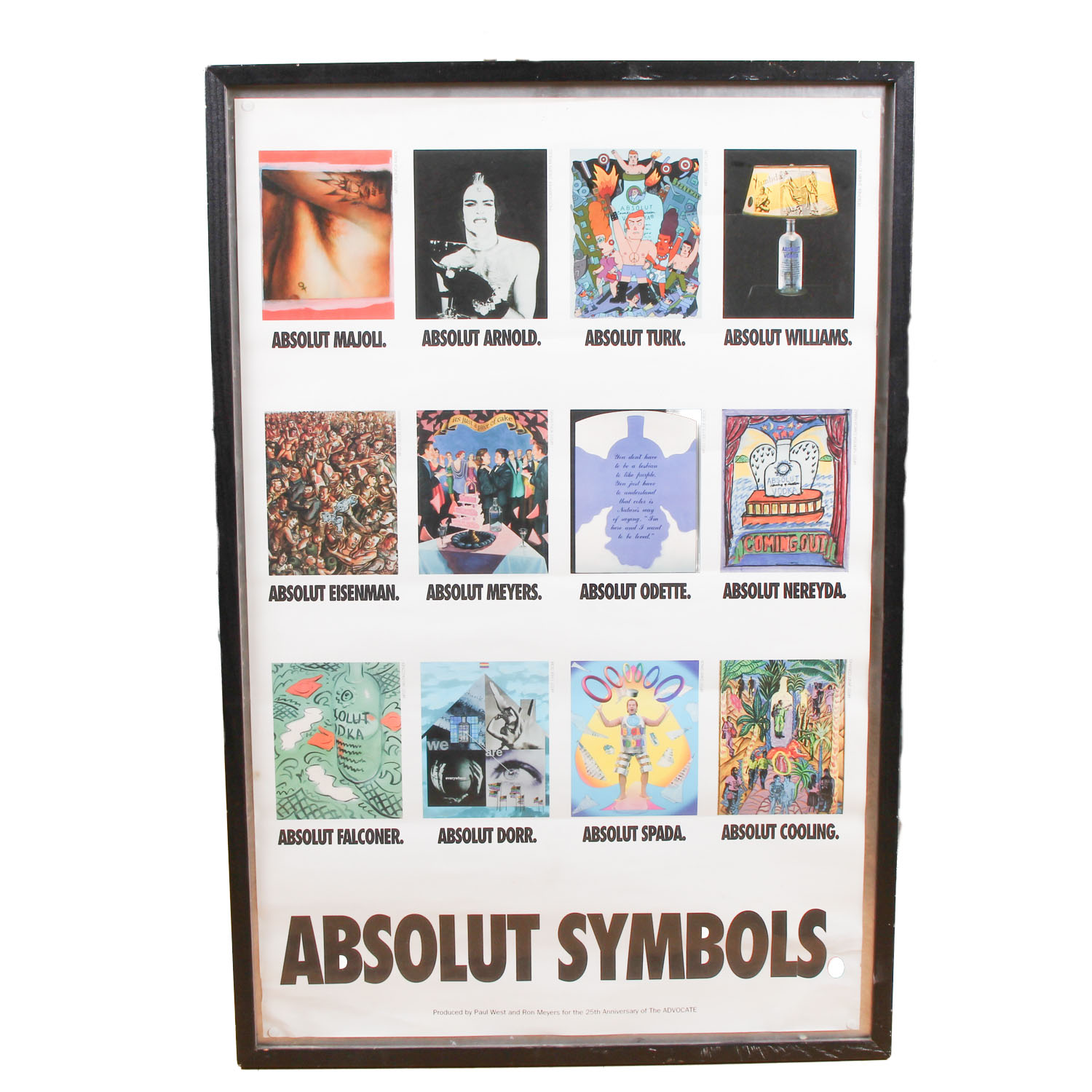 Absolut Vodka Poster on Paper "Absolut Symbols" | EBTH