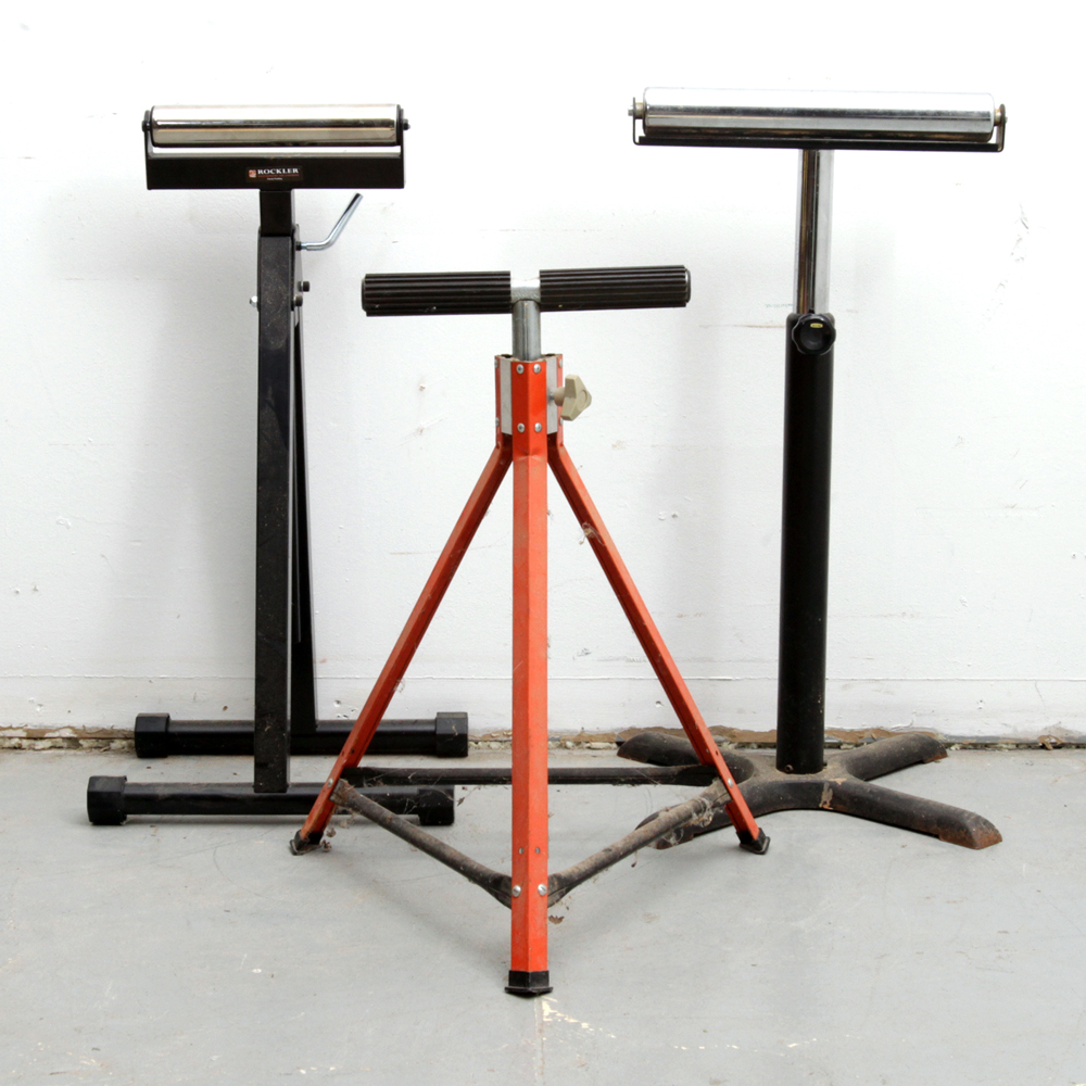 Three Adjustable Roller Stands | EBTH