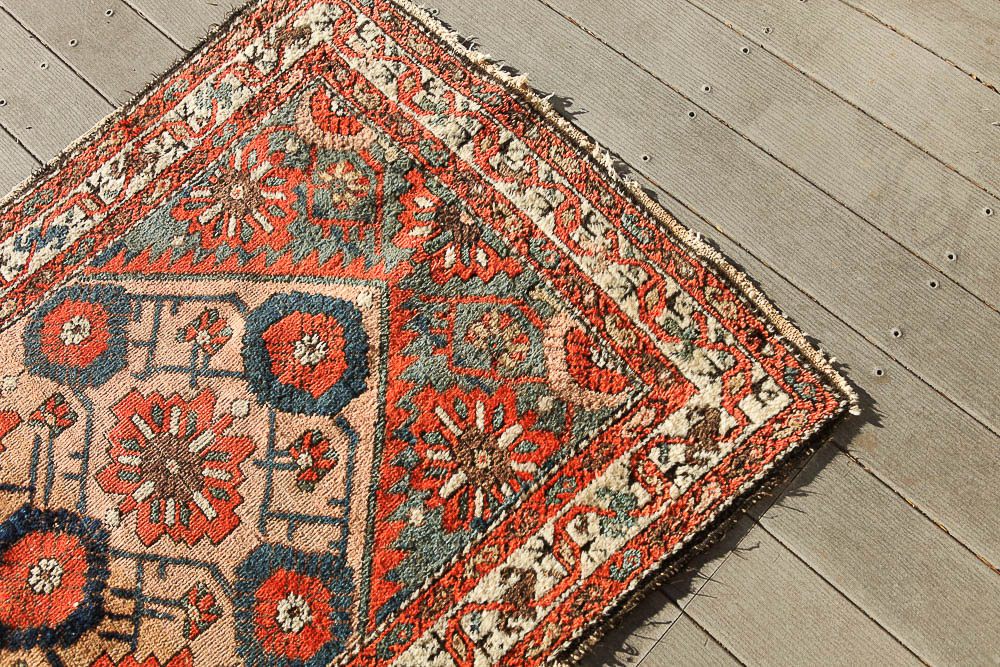 Vintage Handwoven Kurdish Area Rug | EBTH