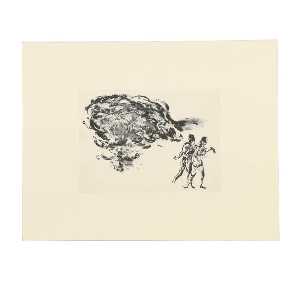 Arthur Helwig Lithograph "Eviction from the Garden" | EBTH