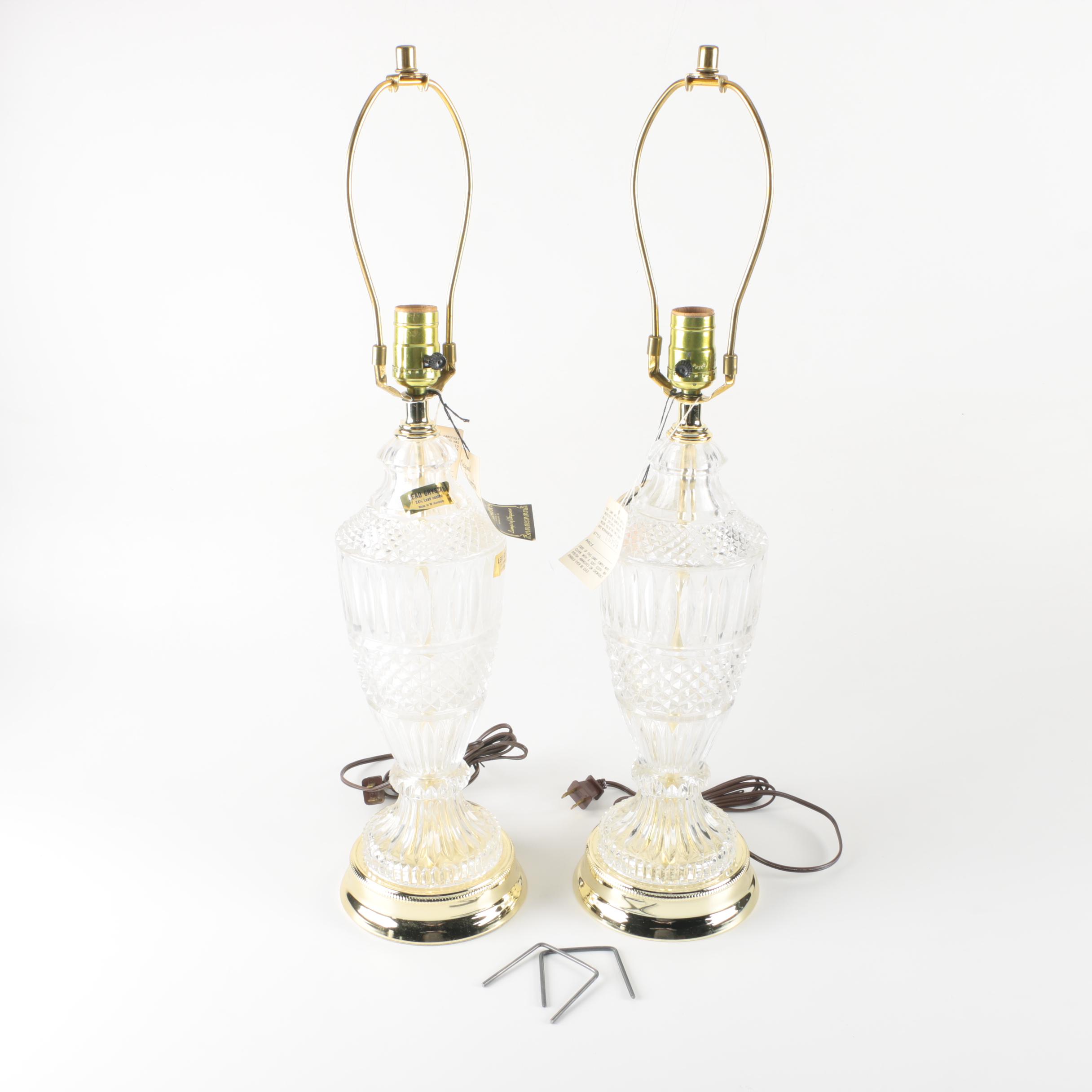 PRIORITY-Vintage Harris Crystal Table Lamps | EBTH