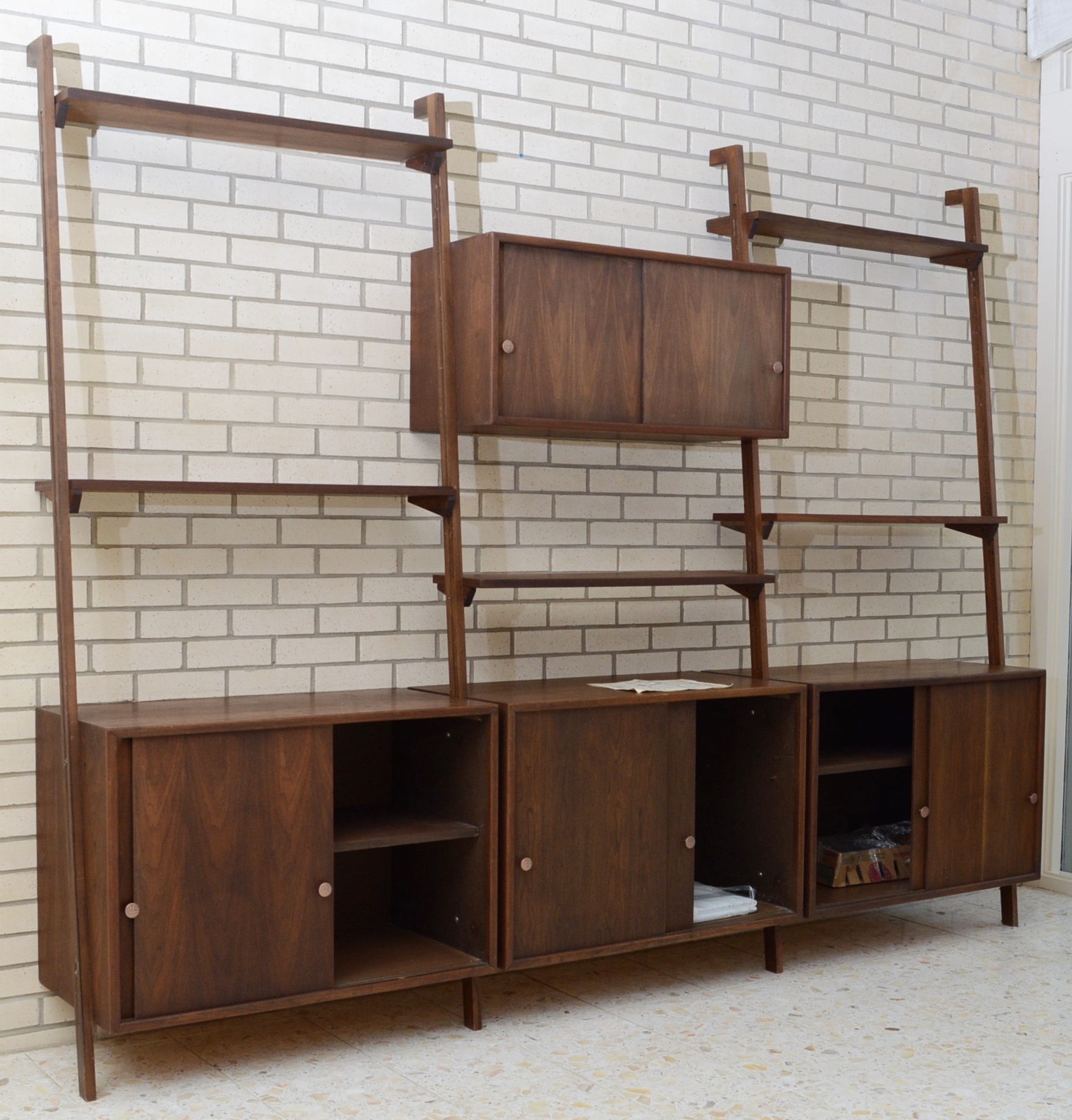 Danish Modern Modular Ladder Style Wall Unit by Crescent Furniture | EBTH