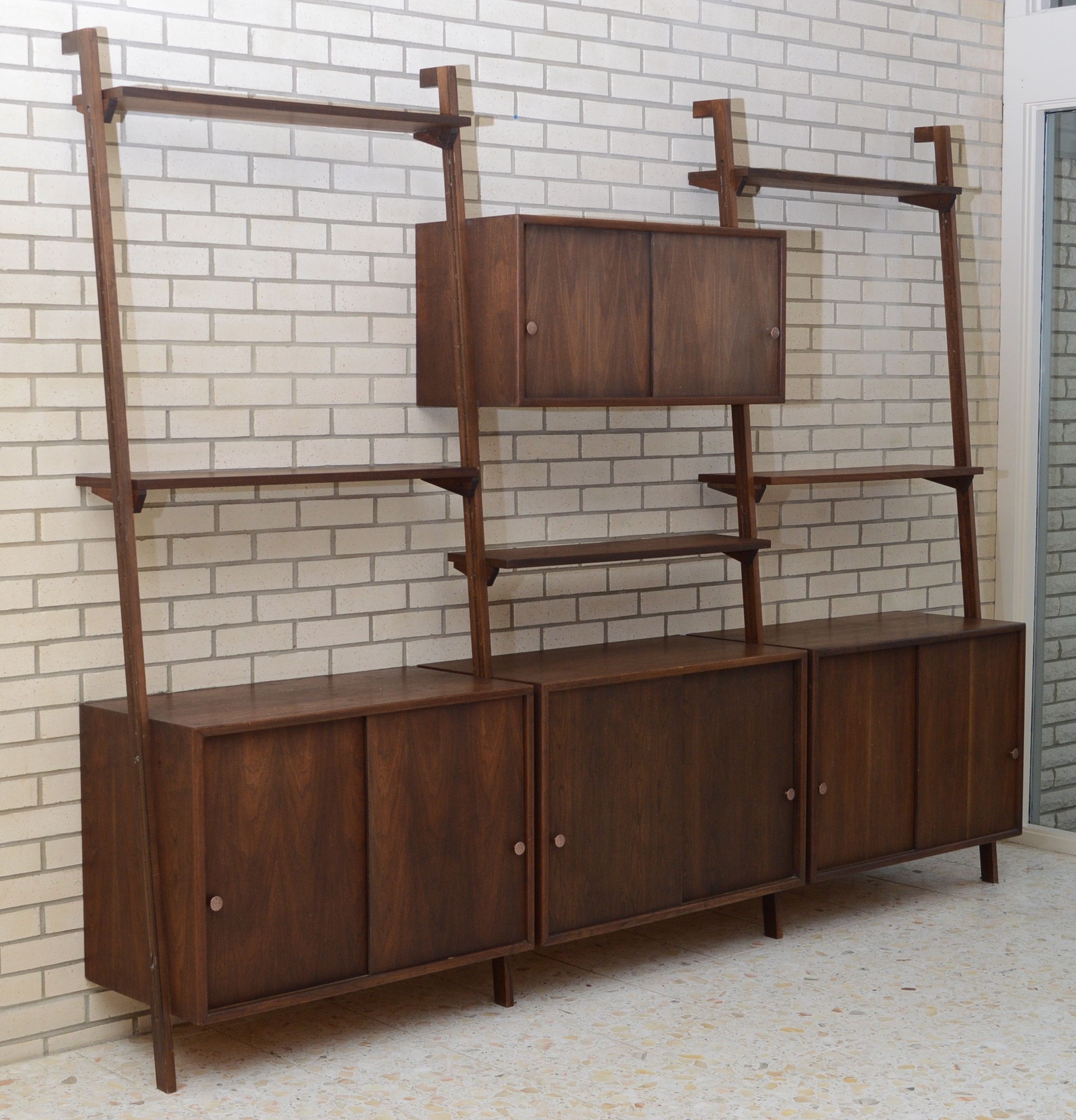 Danish Modern Modular Ladder Style Wall Unit by Crescent Furniture | EBTH