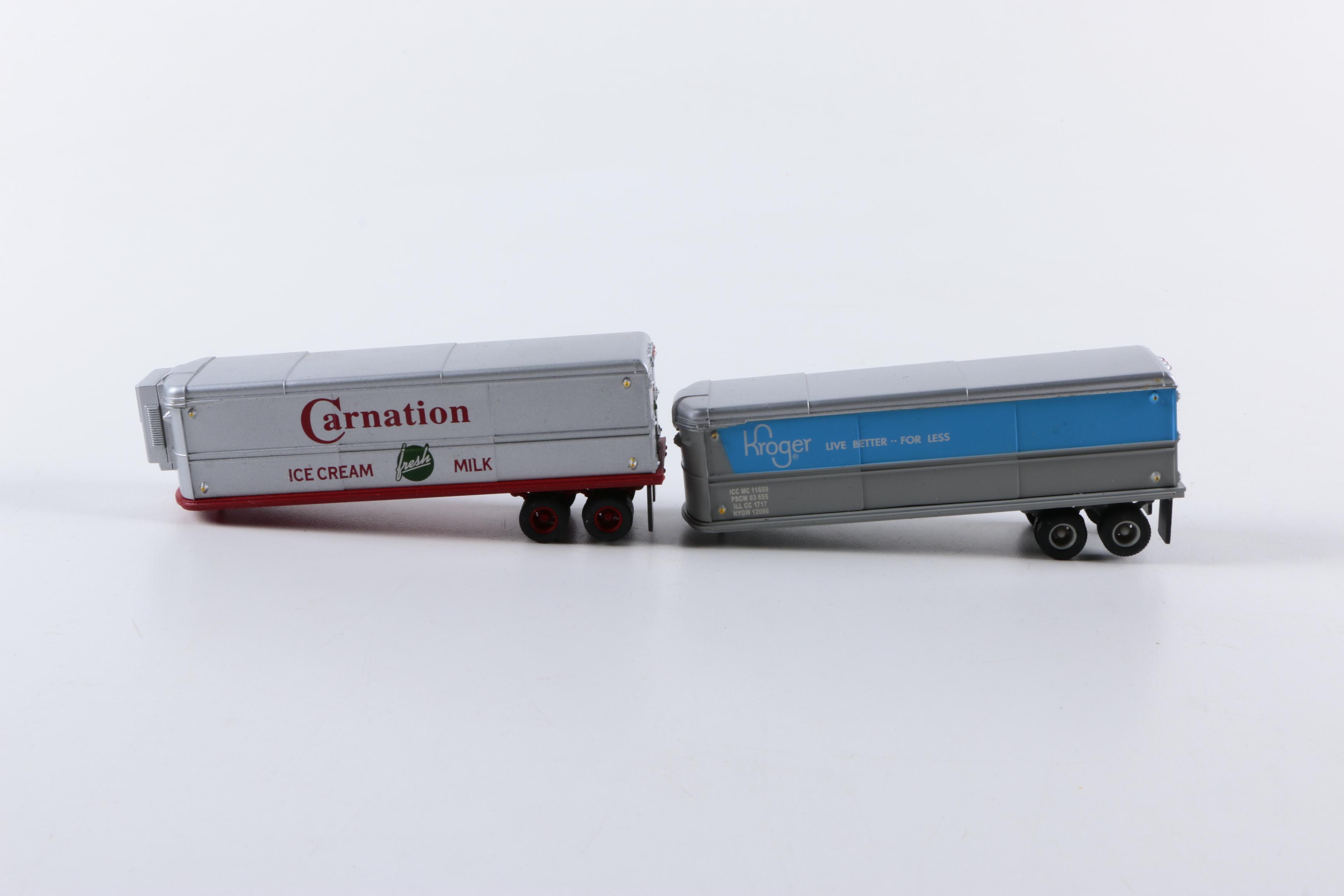 Model Semi Truck with Branded Trailers | EBTH