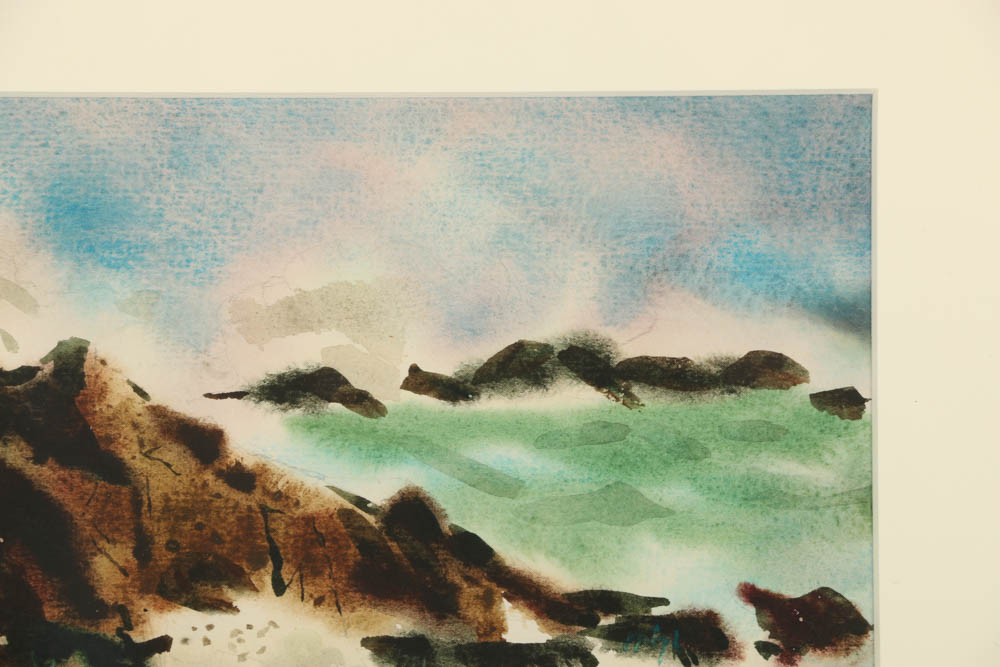 Carl Zimmerman Watercolor Painting | EBTH