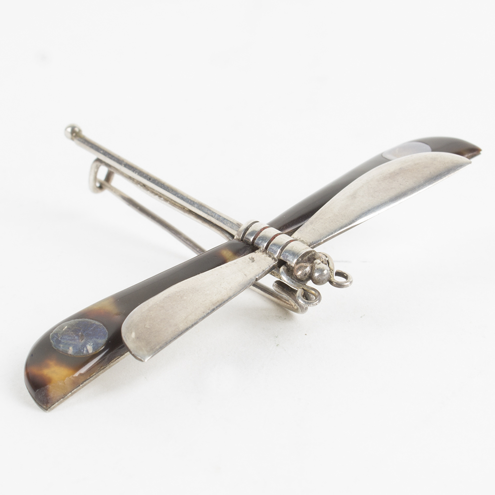 Modernist 1940s William Spratling Sterling Silver and Tortoise ...