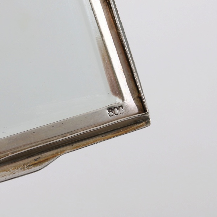 Italian Hand Painted 800 Silver Compact | Everything But The House