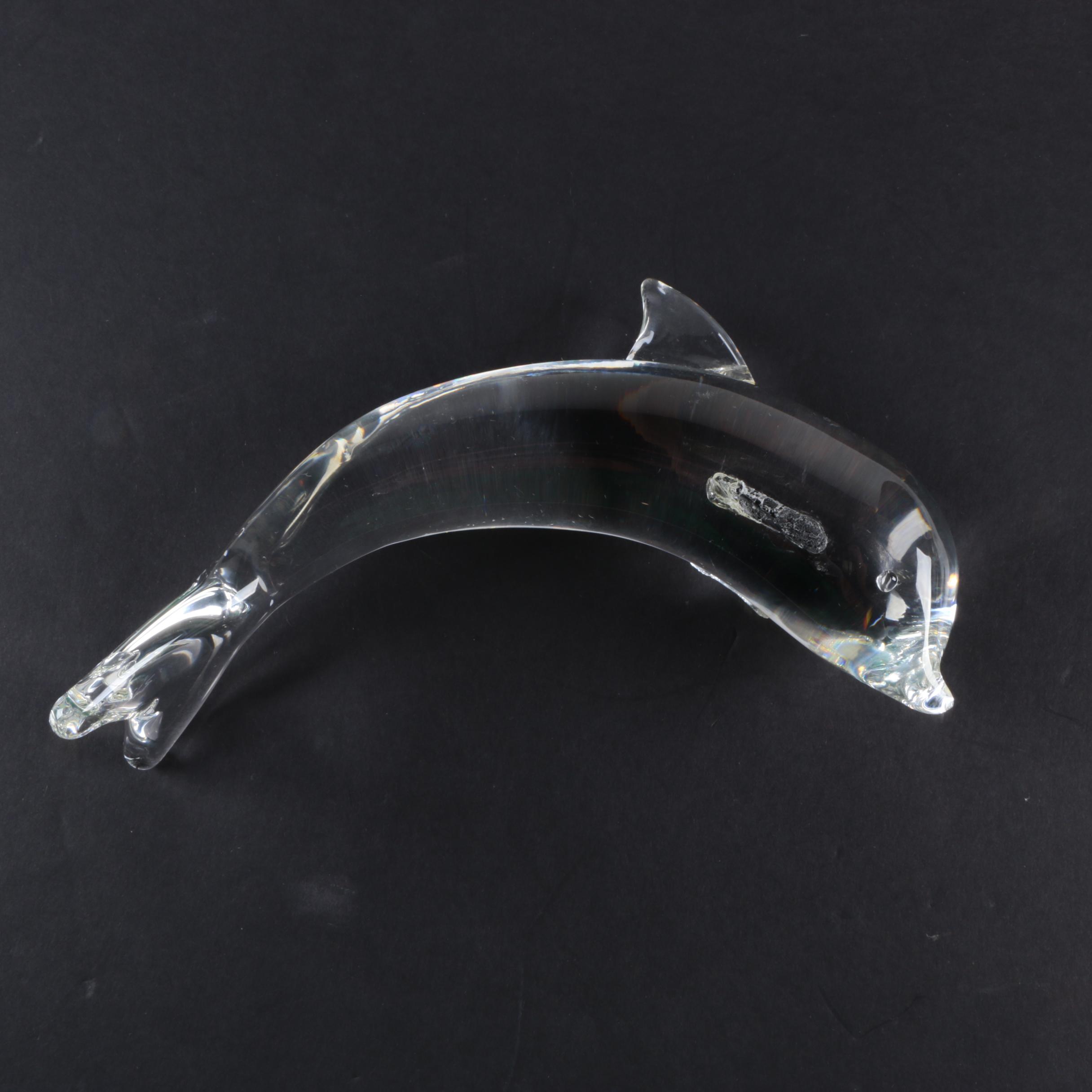 Steuben Glass Dolphin Figurine | EBTH