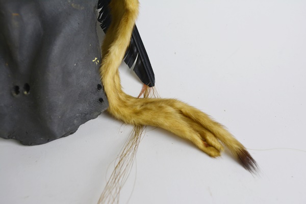 Austin Real Rider Native American Raku Clay Mask | EBTH