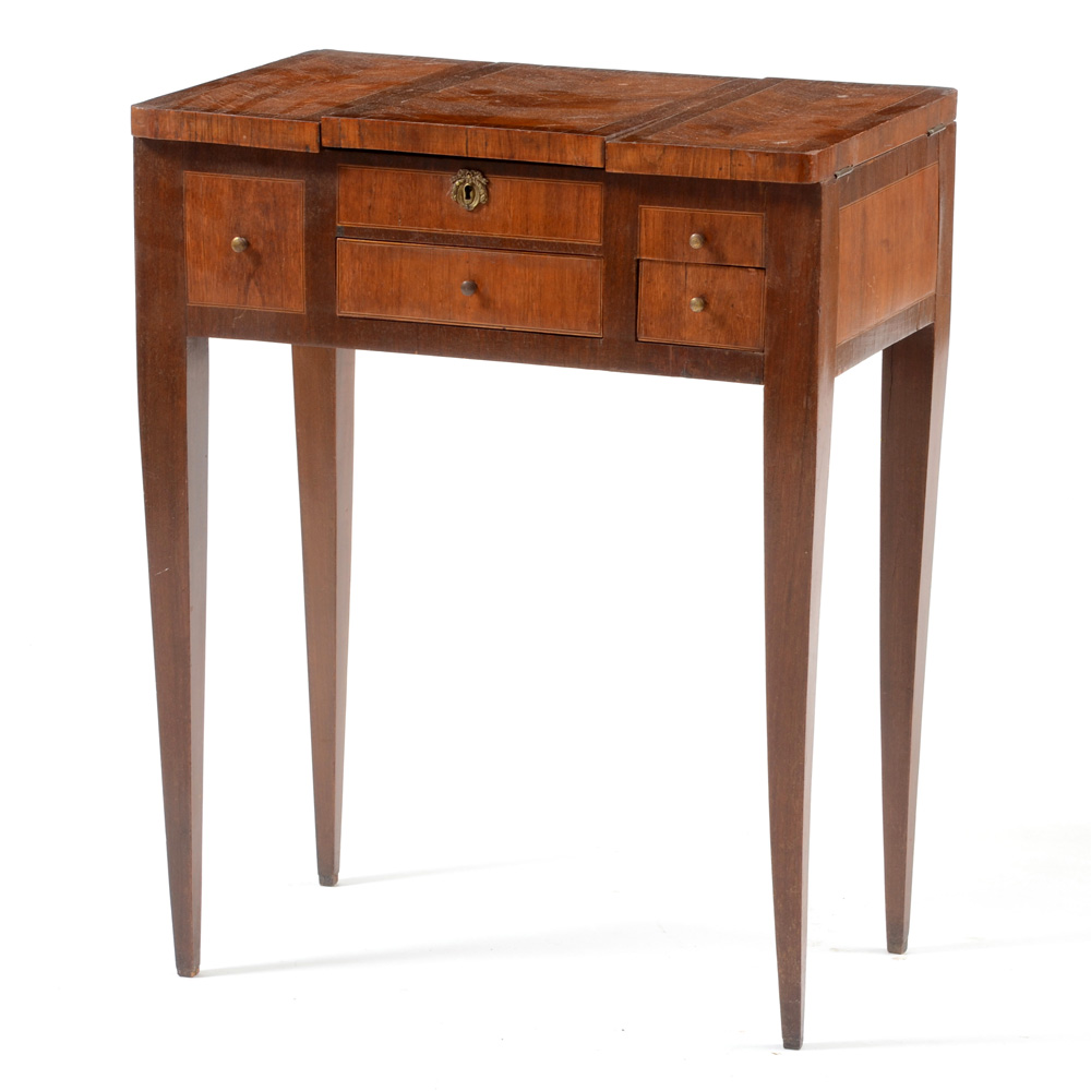 Antique "Beau Brummel" Style Mahogany Lift Top Dressing Table | EBTH