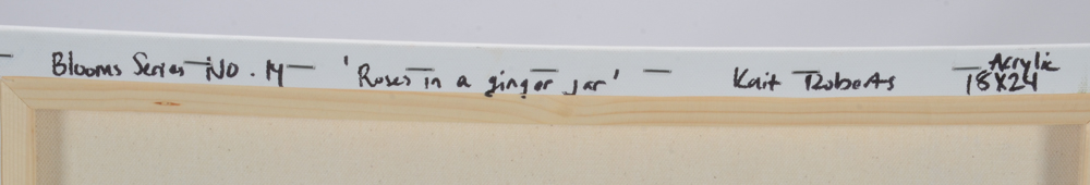 Kaitlin Roberts Acrylic Painting "Roses in a Ginger Jar" | EBTH