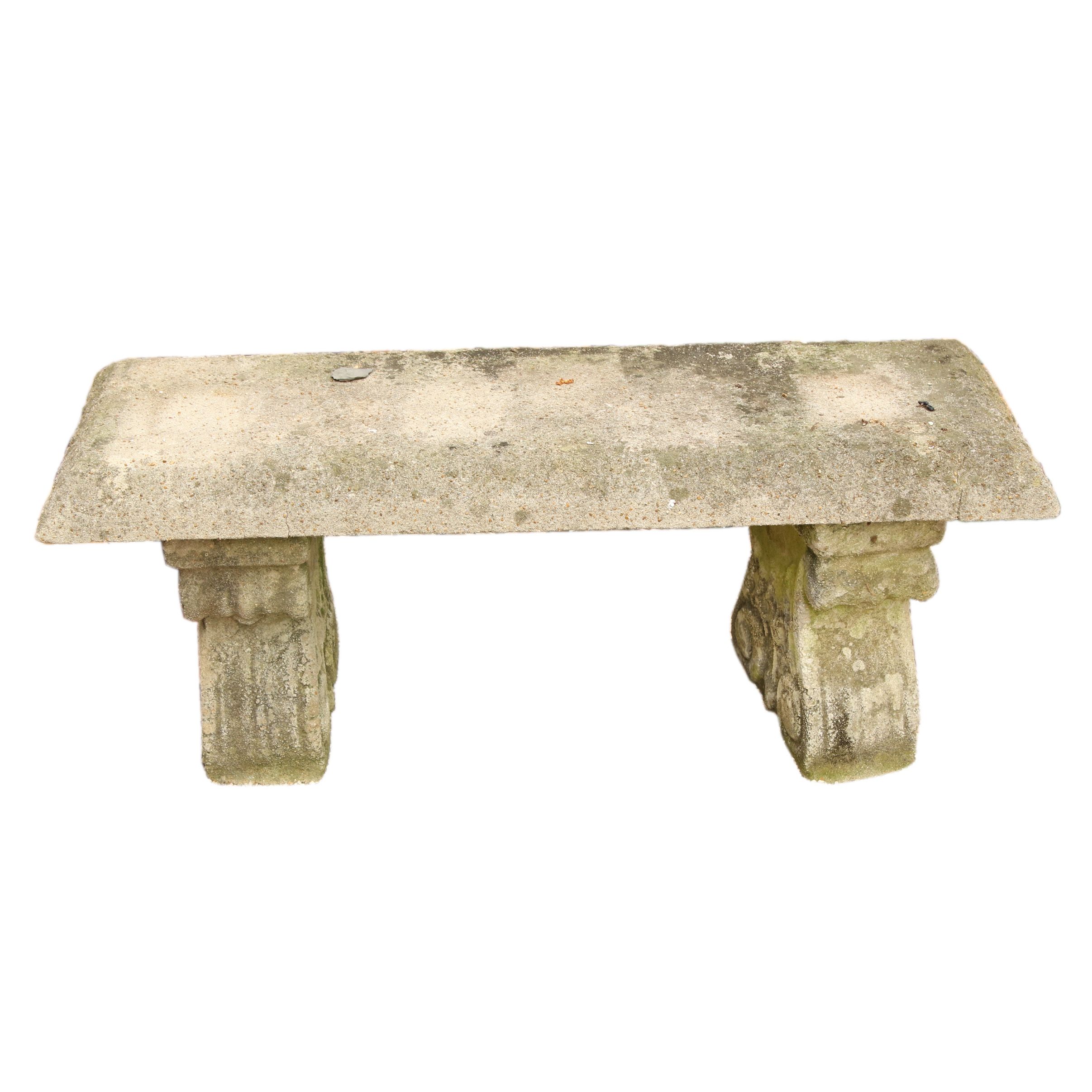 Cast Concrete Garden Bench | EBTH