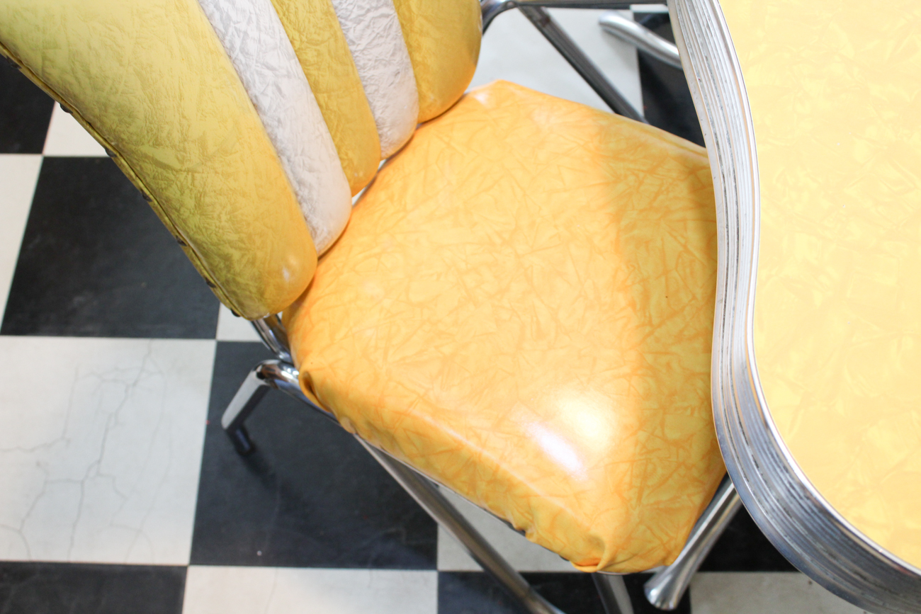 Vintage Mid-Century Yellow Dining Set | EBTH