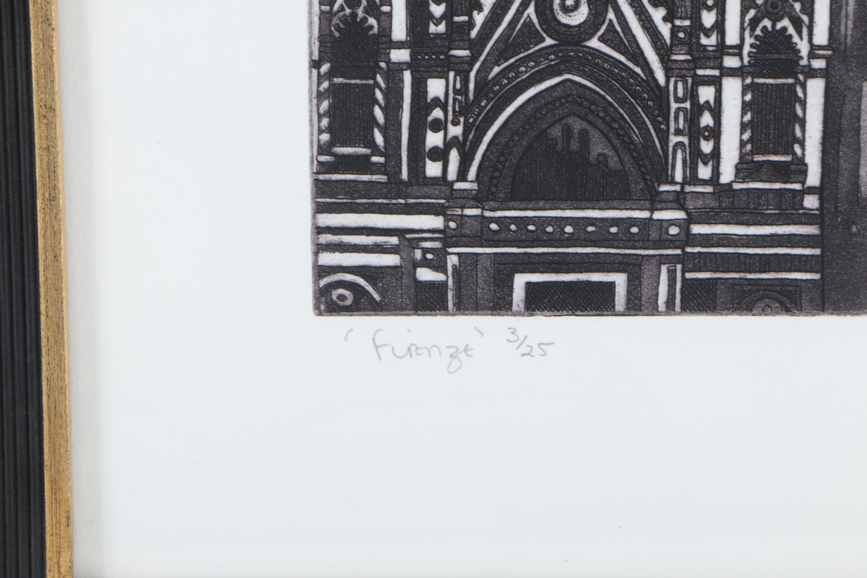 Meg Dutton Limited Edition Etching on Paper "Firenze" | EBTH