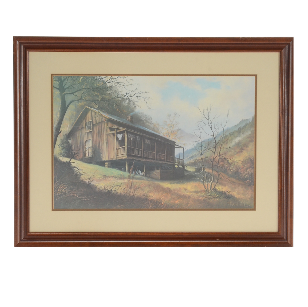 Russell May Offset Lithograph of a Landscape | EBTH