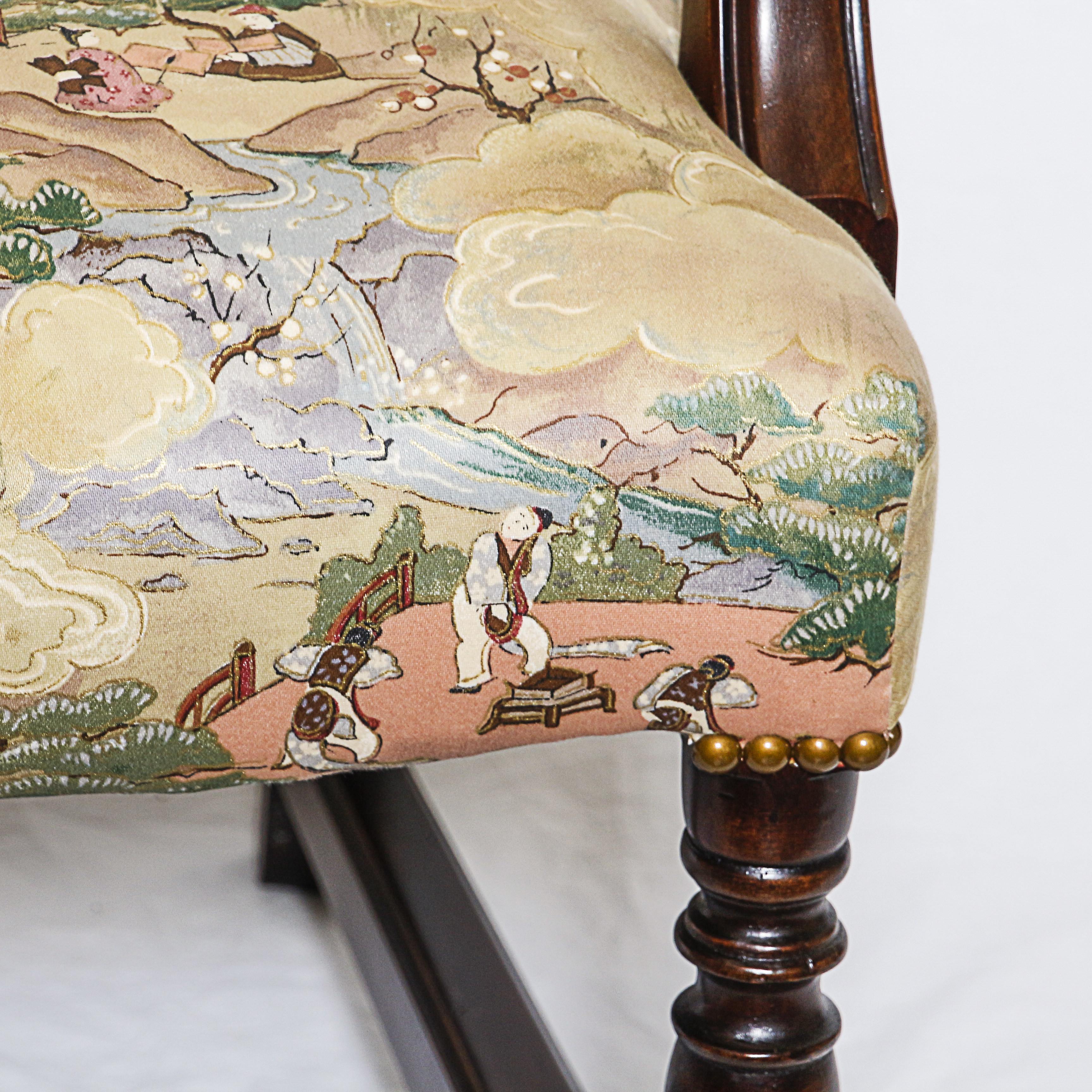 Vintage Asian Inspired Accent Chair | EBTH