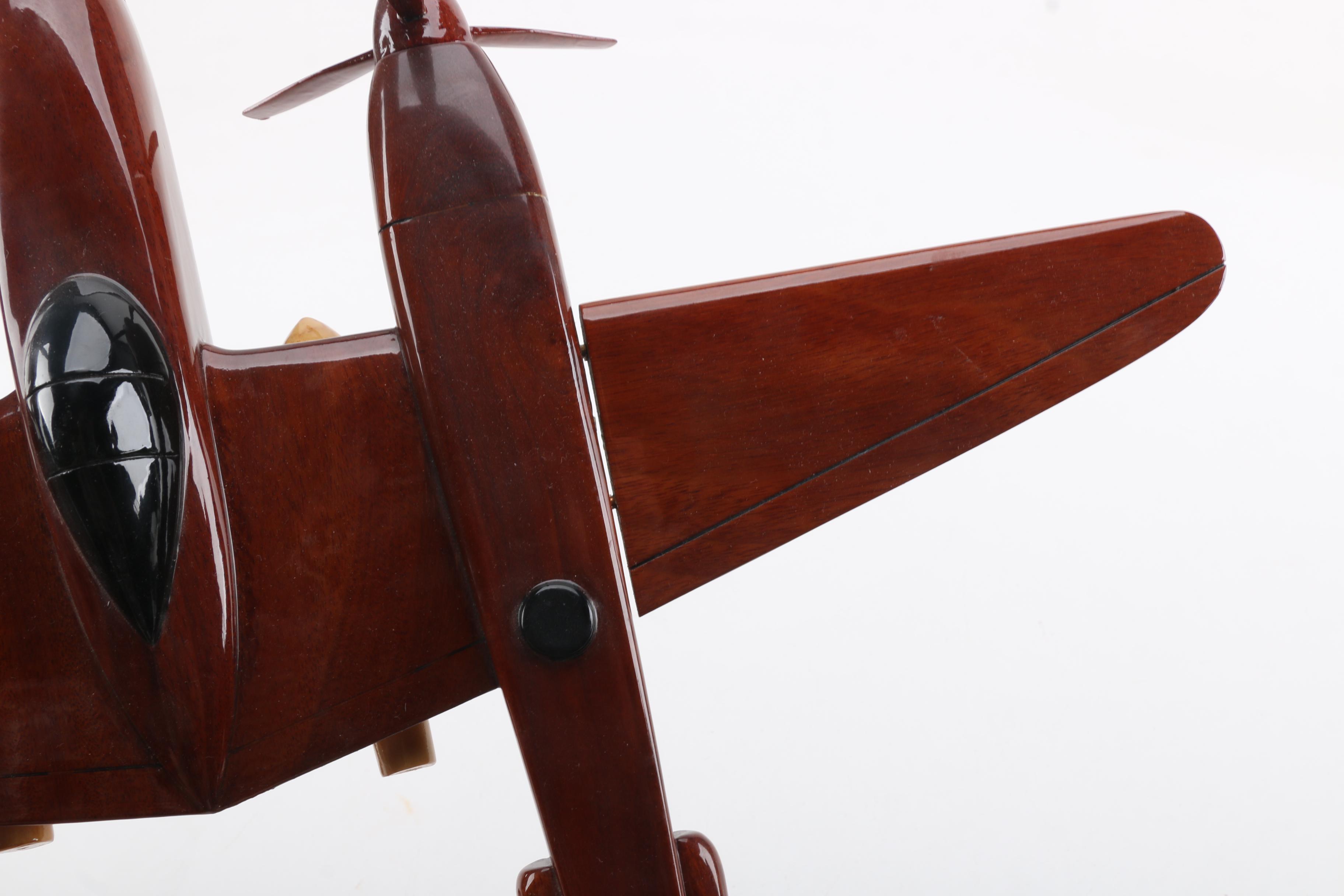 Wooden P-38 Lightning Model Airplane | EBTH