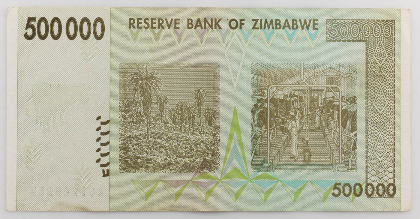 Group of Twenty $500,000 Bank Notes from Zimbabwe | Everything But The ...