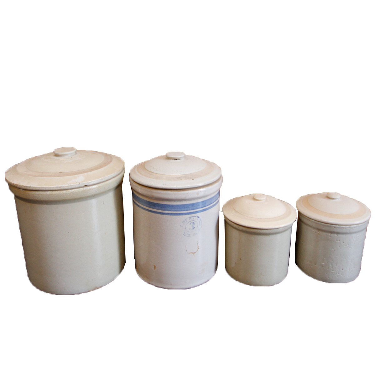 Collection of Vintage Stoneware Fermentation Crocks | EBTH