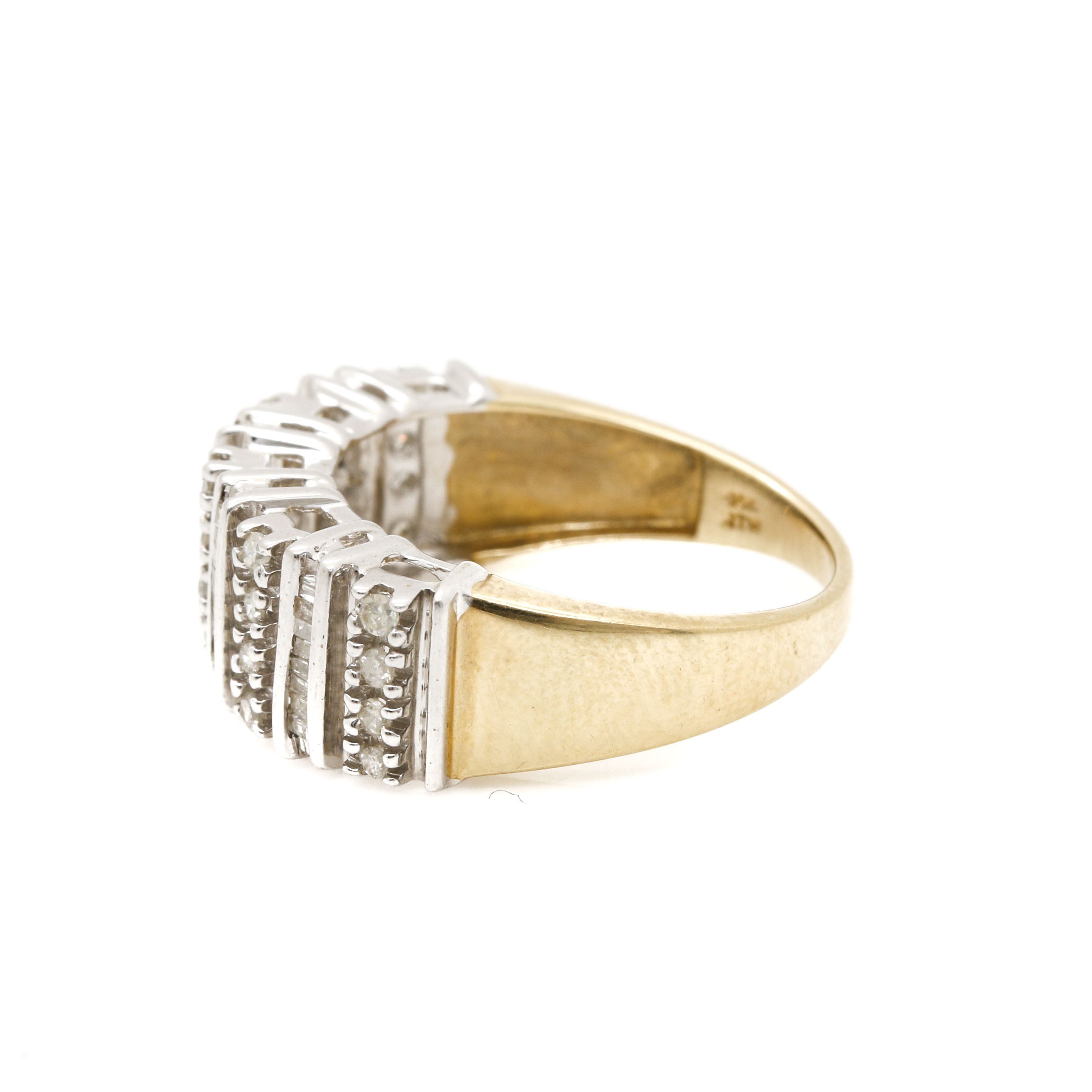 10K Two-Tone Gold Diamond Ring | Everything But The House
