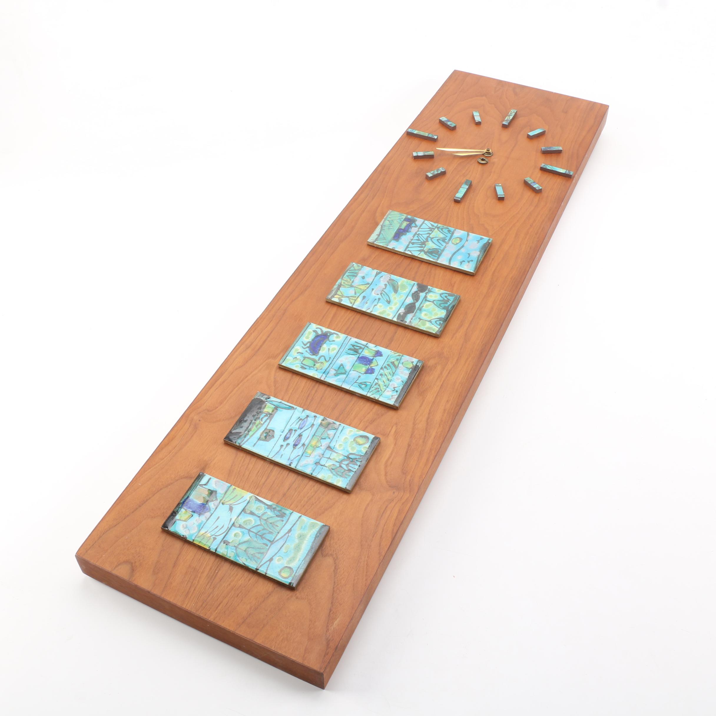 Vintage Mid Century Modern Wall Clock Attributed to Harris Strong | EBTH