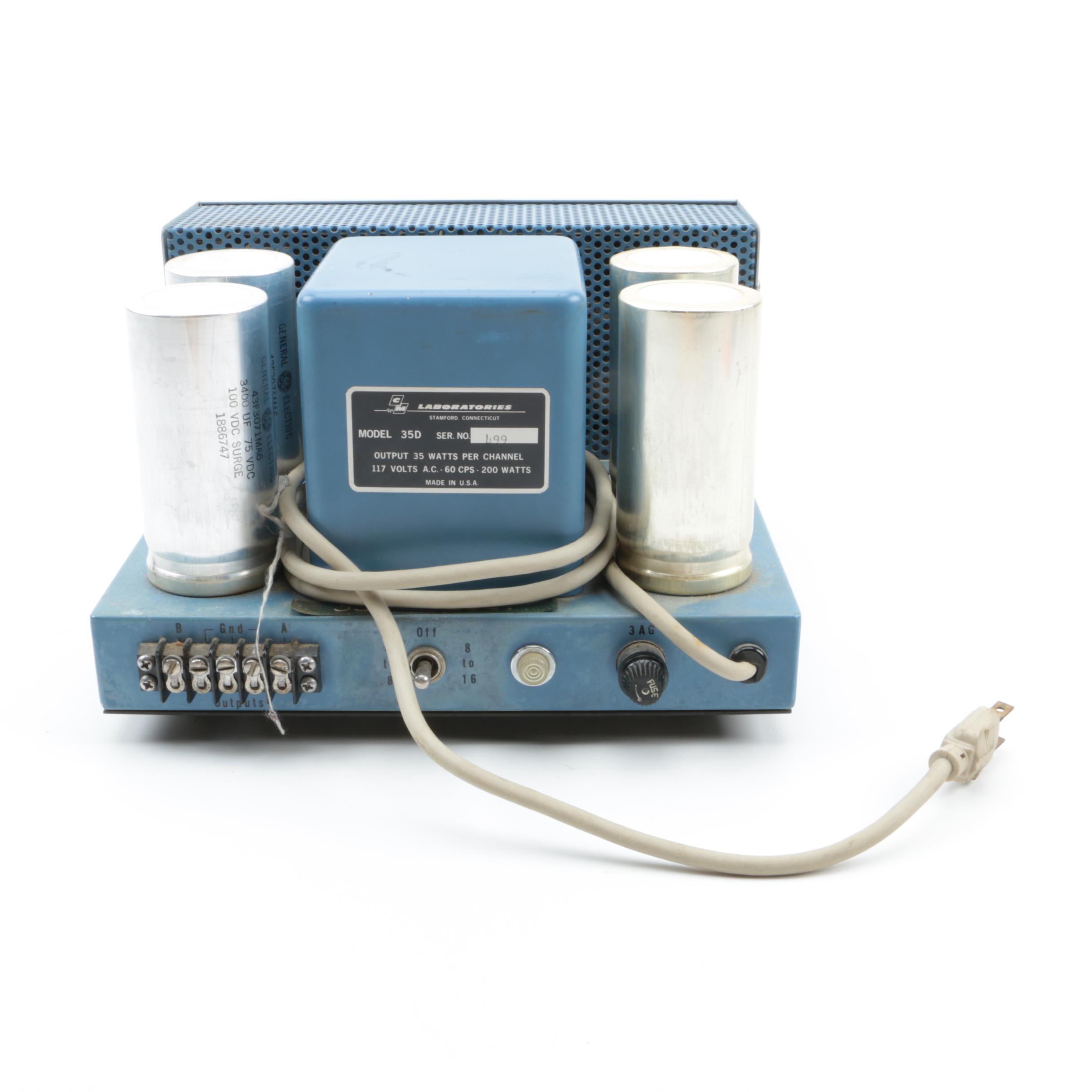 CM Laboratories Model 35D Two-Channel 70 Watt Solid State Power ...