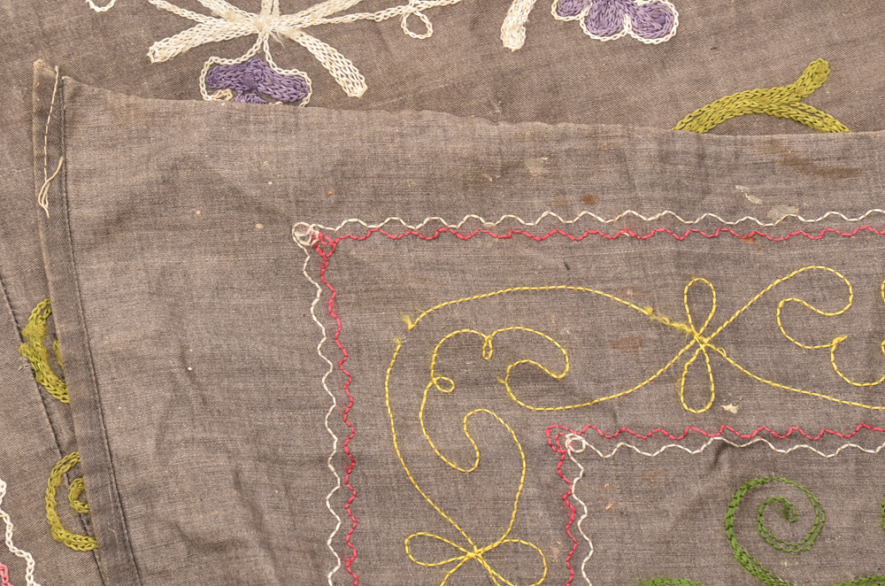 Hand Embroidered Cotton Textiles | EBTH