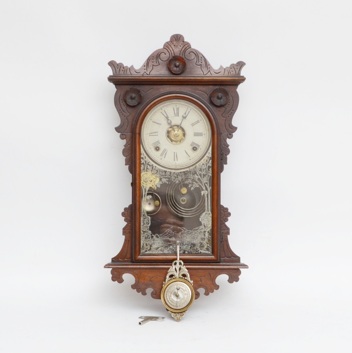 E. N. Welch Victorian Eastlake Regulator Wall Clock | EBTH