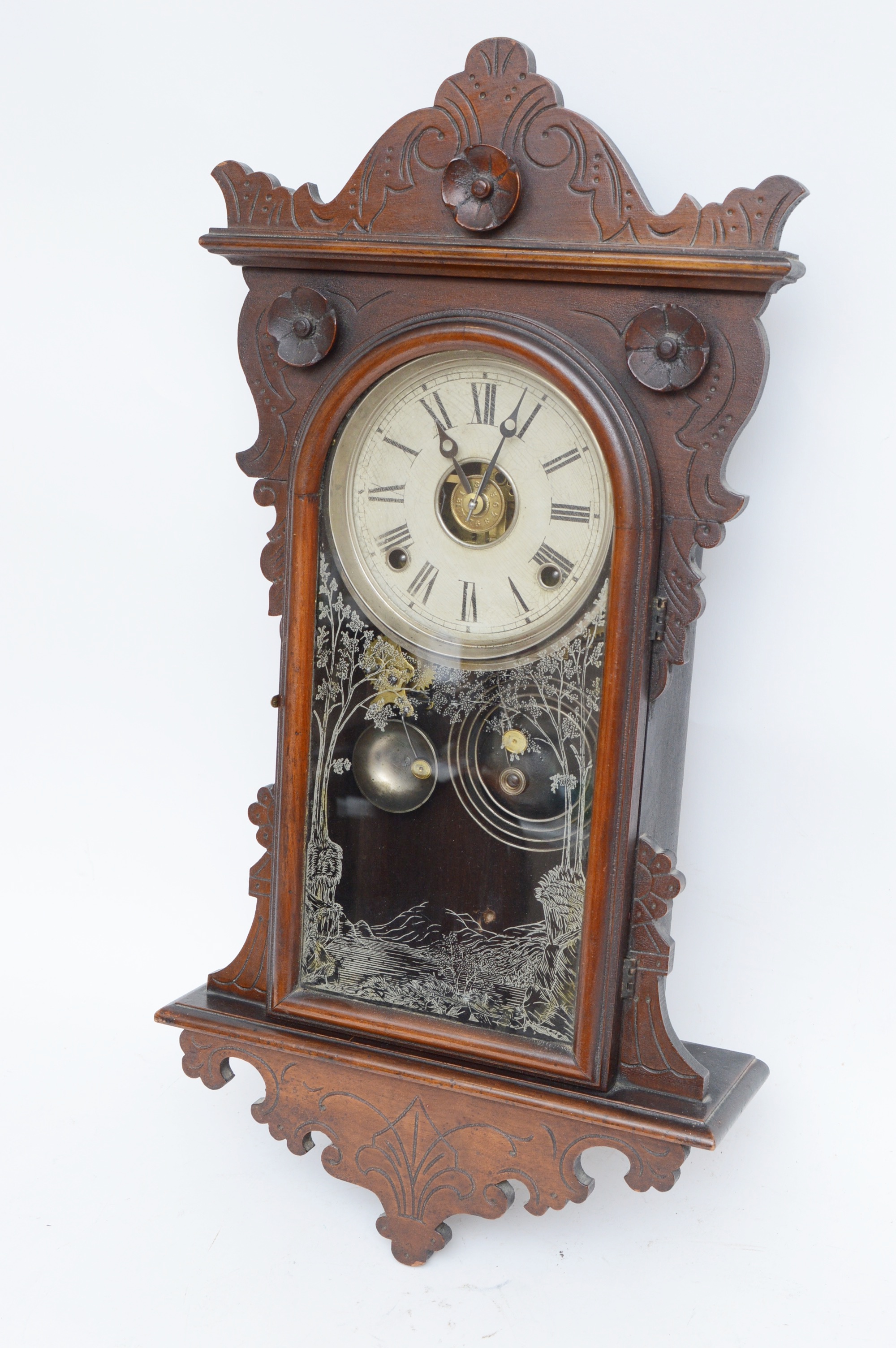 E. N. Welch Victorian Eastlake Regulator Wall Clock | EBTH
