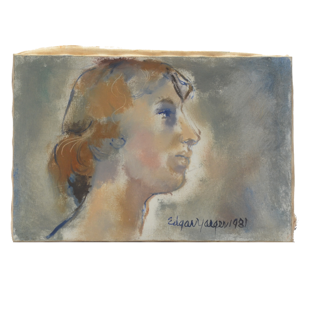 Edgar Yaeger Expressionist Oil Painting Portrait | EBTH