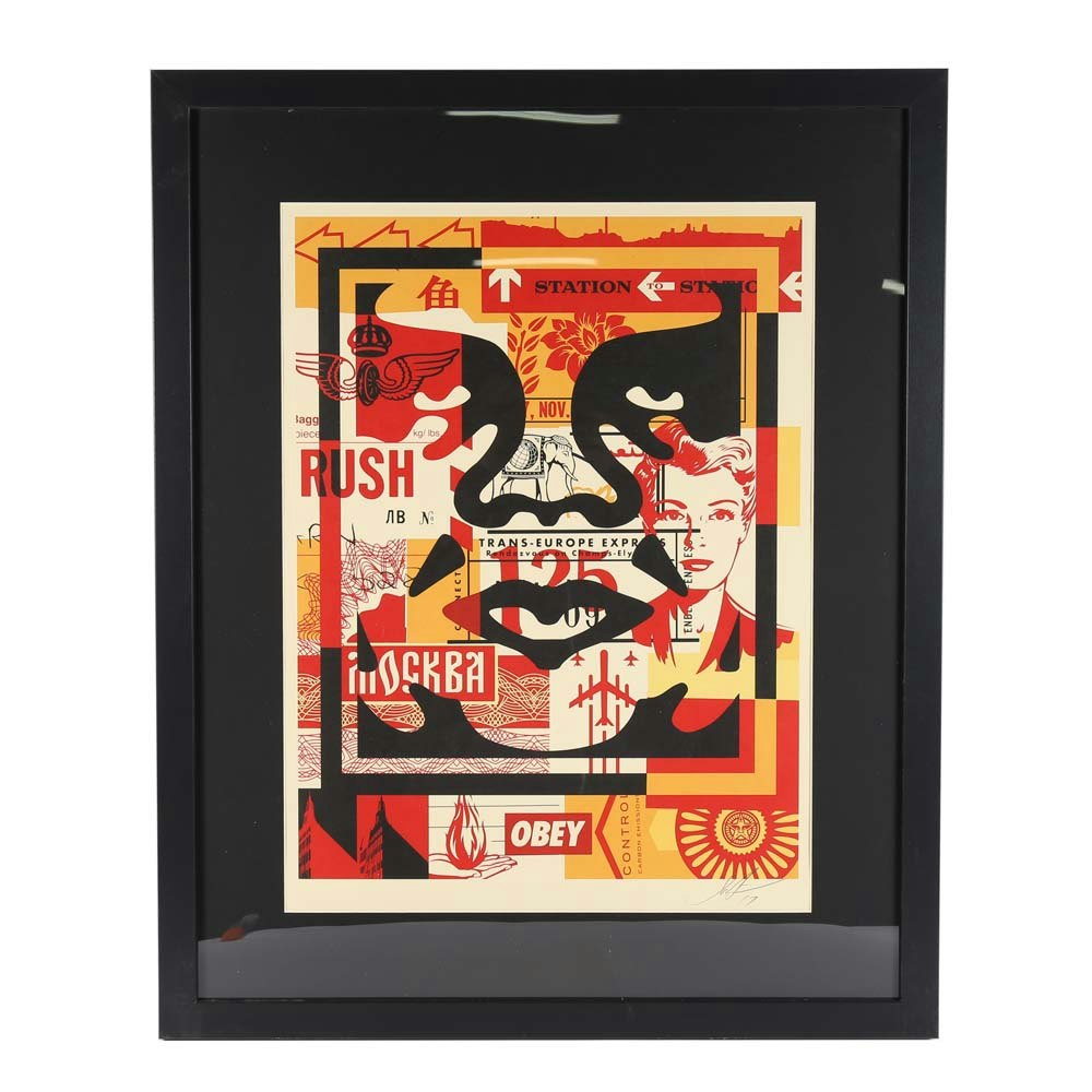Shepard Fairey Signed Offset Print Shepard Fairey Signed Offset Print