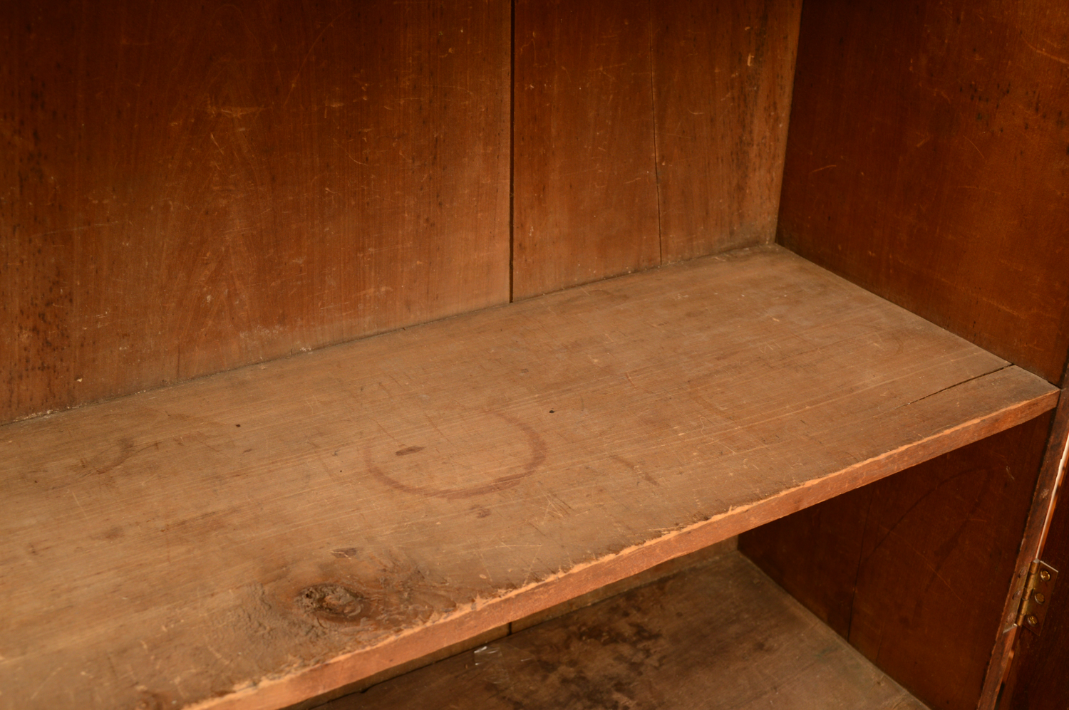 Antique Primitive Cherry Step-Back Cabinet | EBTH