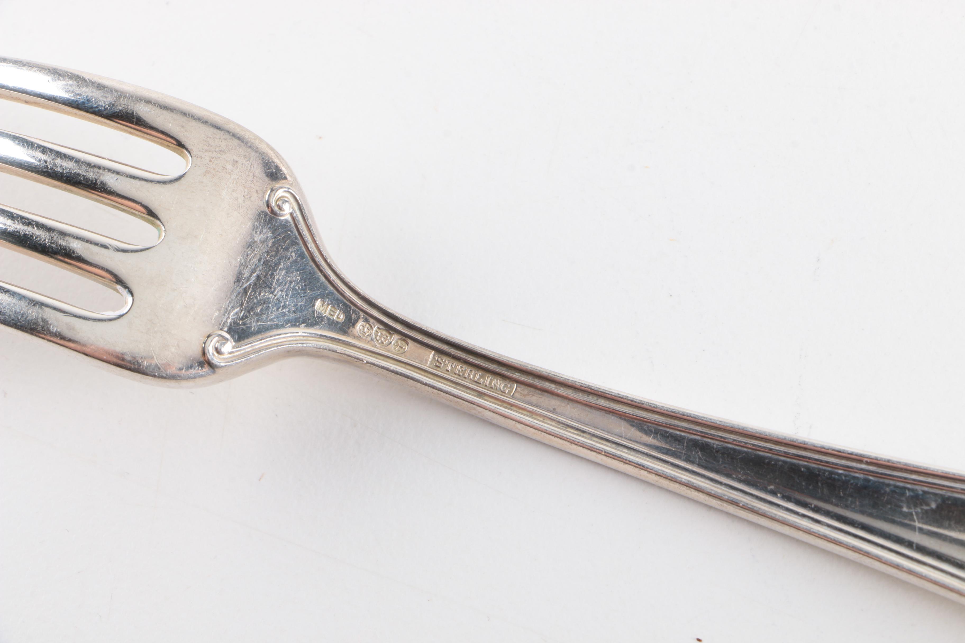 Watson Co. "Commonwealth" Sterling Silver Flatware Set | EBTH