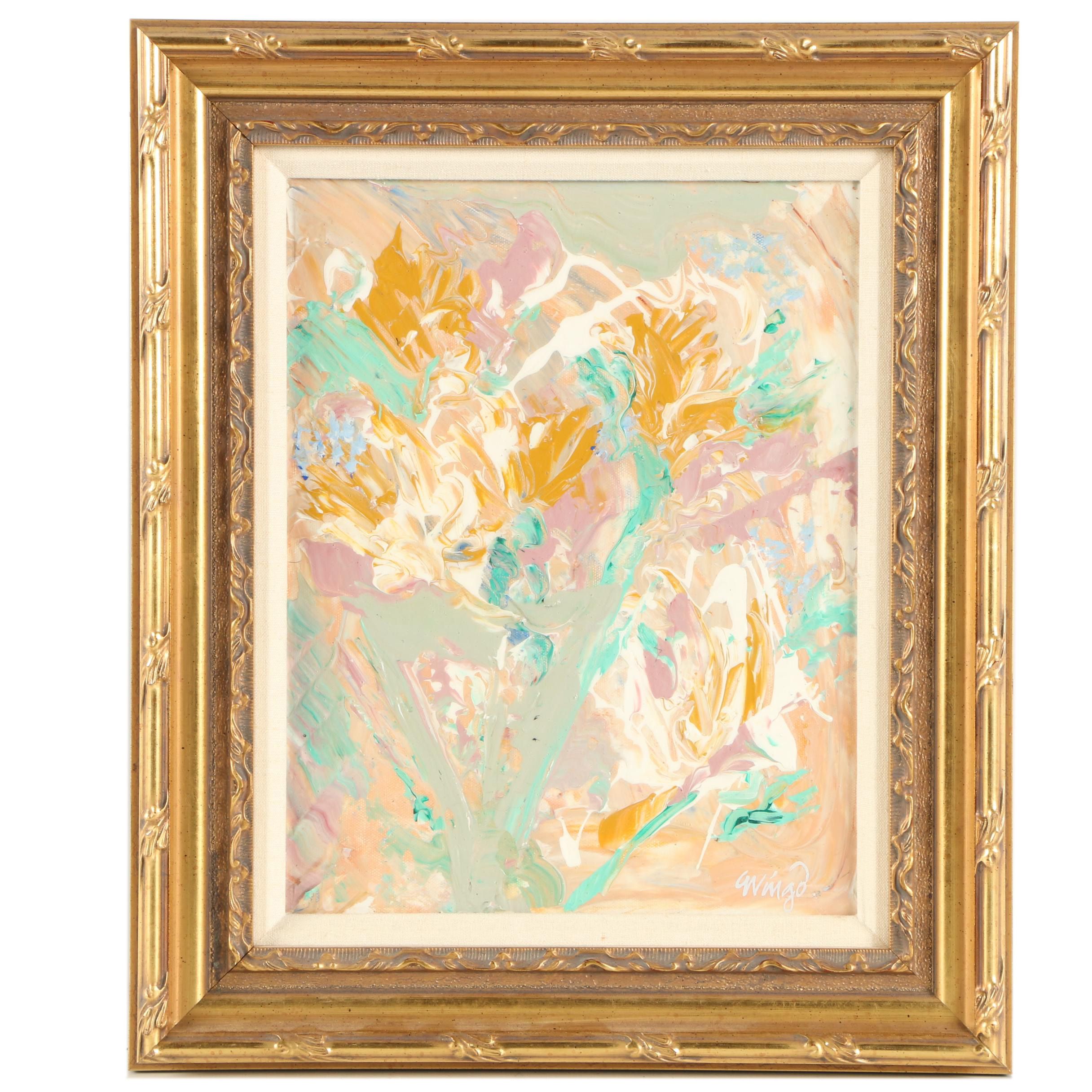 Debbie Wingo Abstract Oil Painting | EBTH