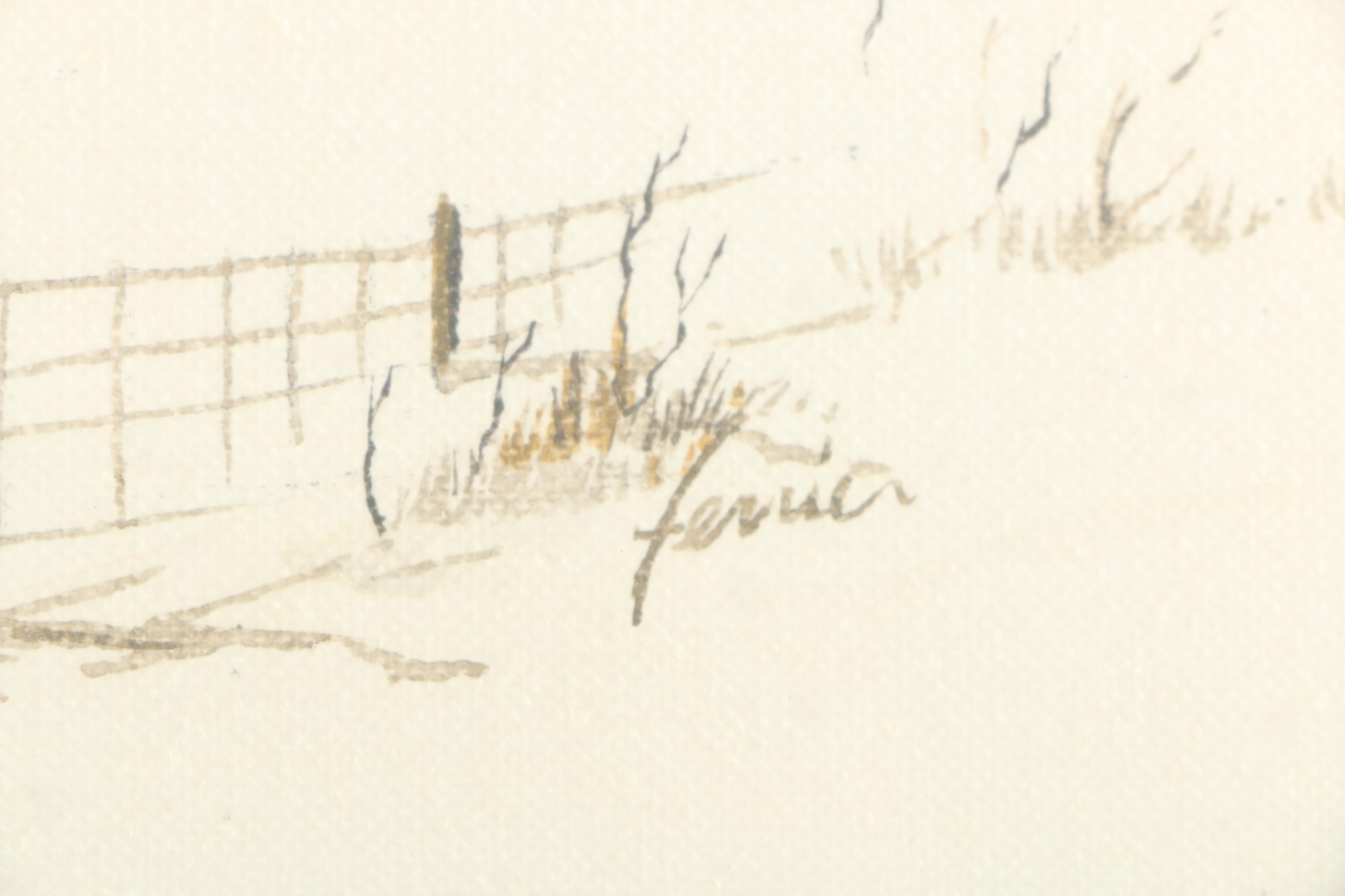 Richard B. Ferrier Circa 1970s Acrylic Painting "Touched by the Sky" | EBTH