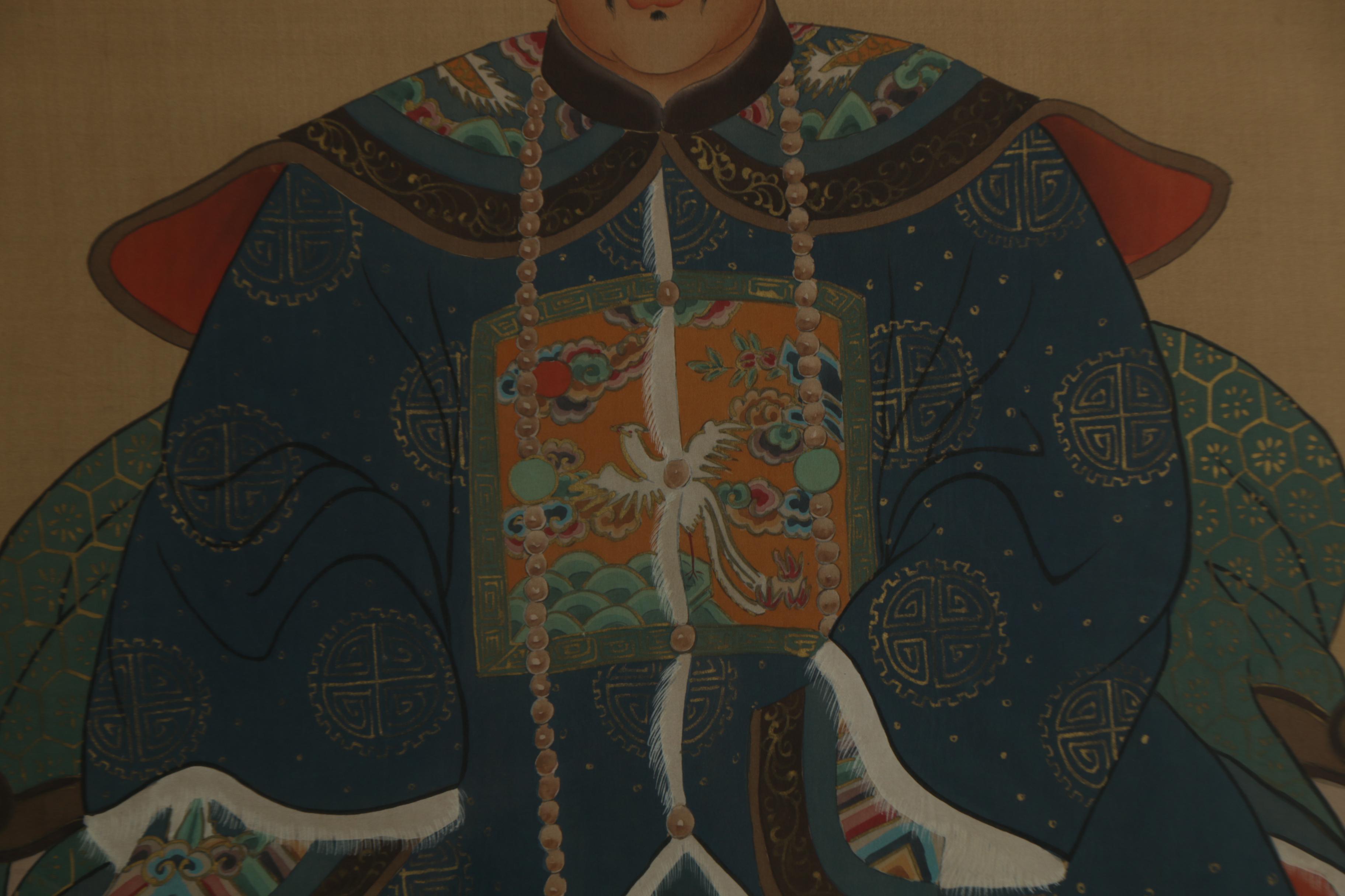 Gouache Paintings in the Style of Chinese Ancestor Portraits | EBTH