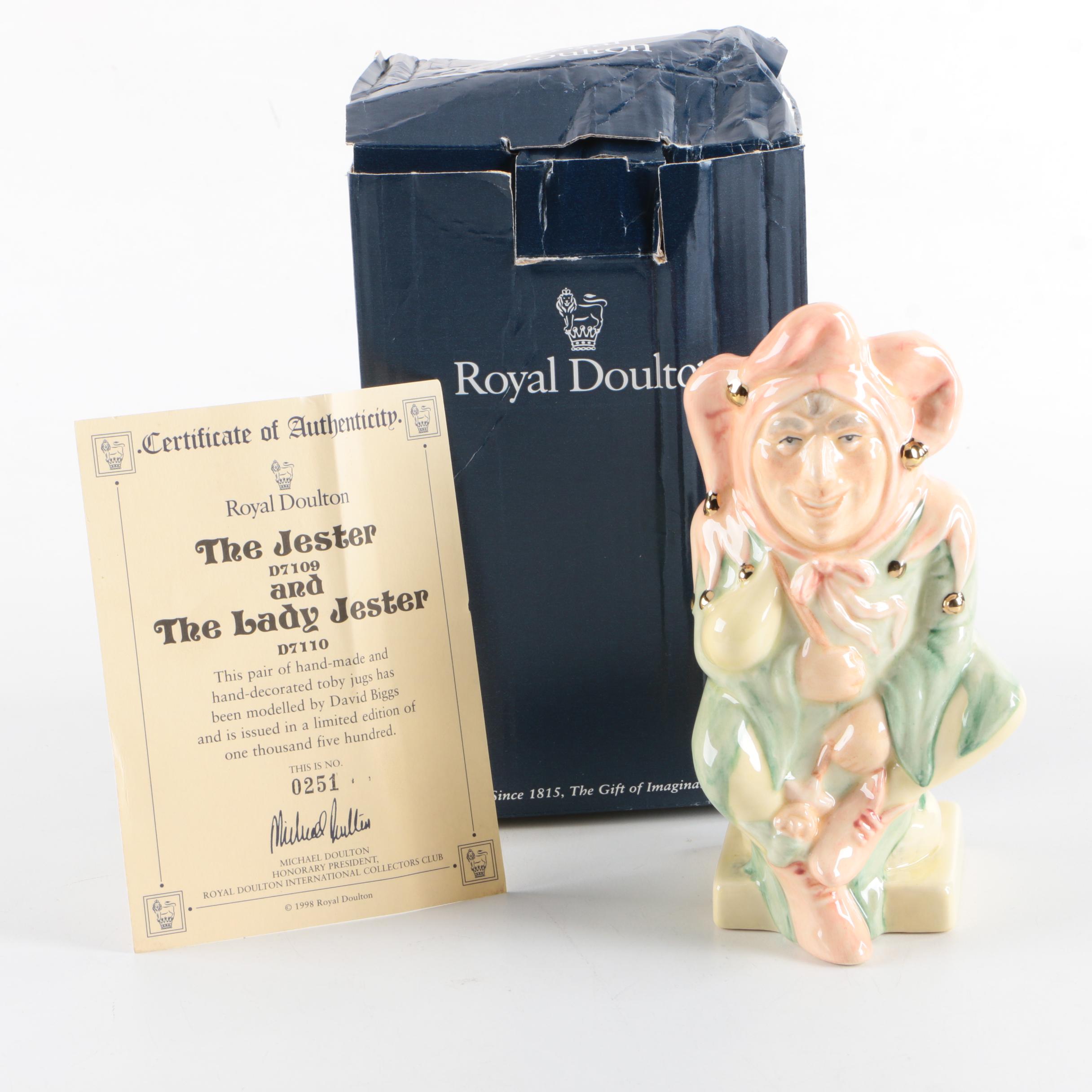 Royal Doulton "The Jester" Character Toby Jug | EBTH