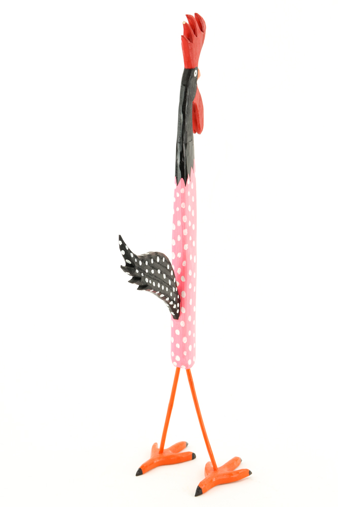 Harry Jennings Polychrome Carved Wooden Folk Art Rooster | EBTH