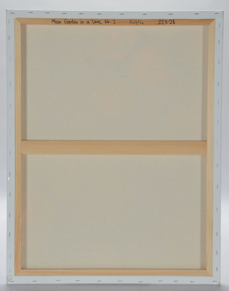 Kaitlin Roberts Original Acrylic Painting "Moon Garden in a Vase No. 1 ...