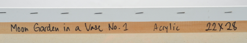 Kaitlin Roberts Original Acrylic Painting "Moon Garden in a Vase No. 1 ...