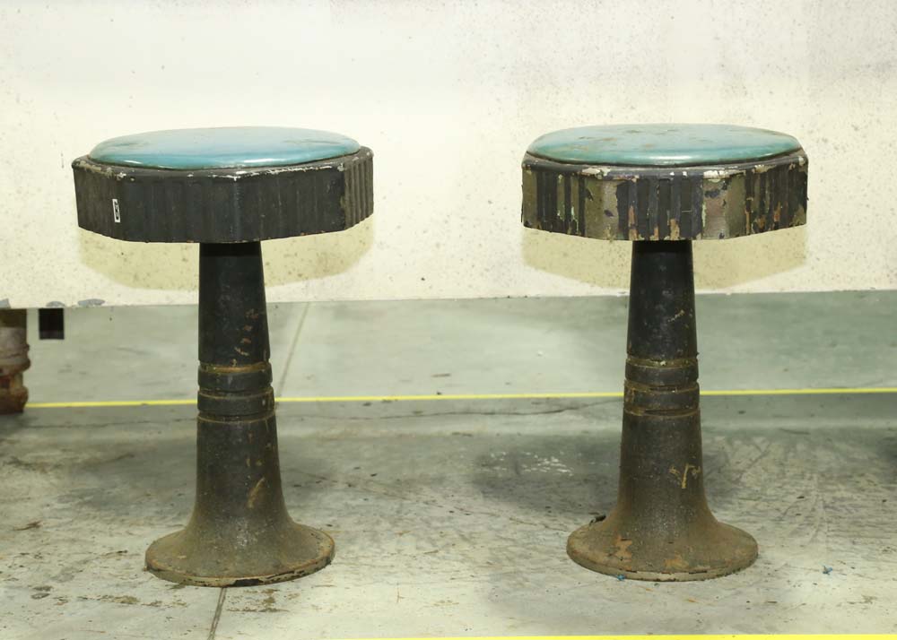 Vintage Lunch Counter and Stools | EBTH
